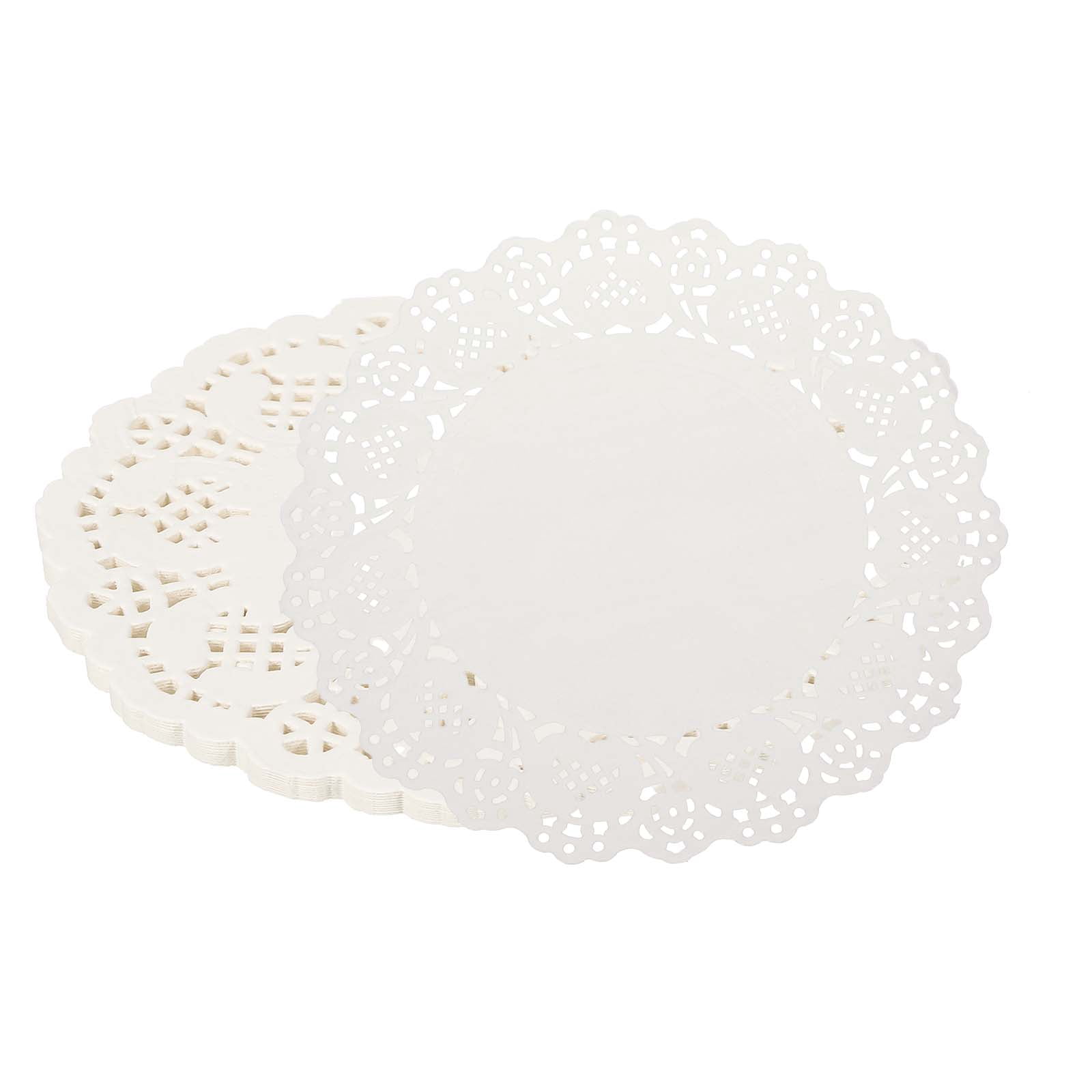 Uxcell Paper Doilies Lace Doilies Round Disposable 9.4 Inch - Walmart.com
