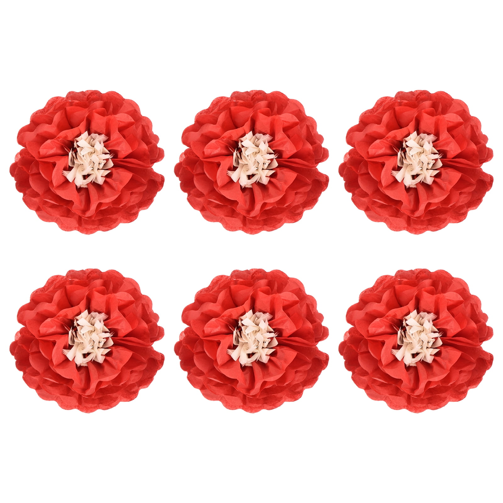 Uxcell Paper Flowers 13D Tissue Paper Pom Poms for DIY Crafting Wall ...