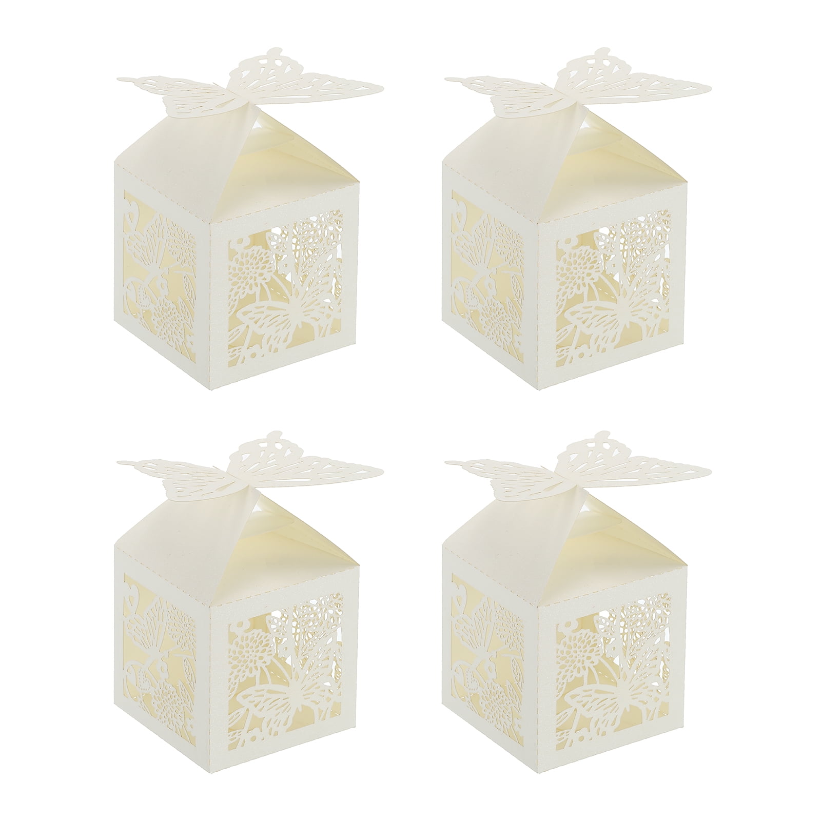 Uxcell Paper Hollow Butterfly Laser Cut Favor Boxes Candy Boxes for ...