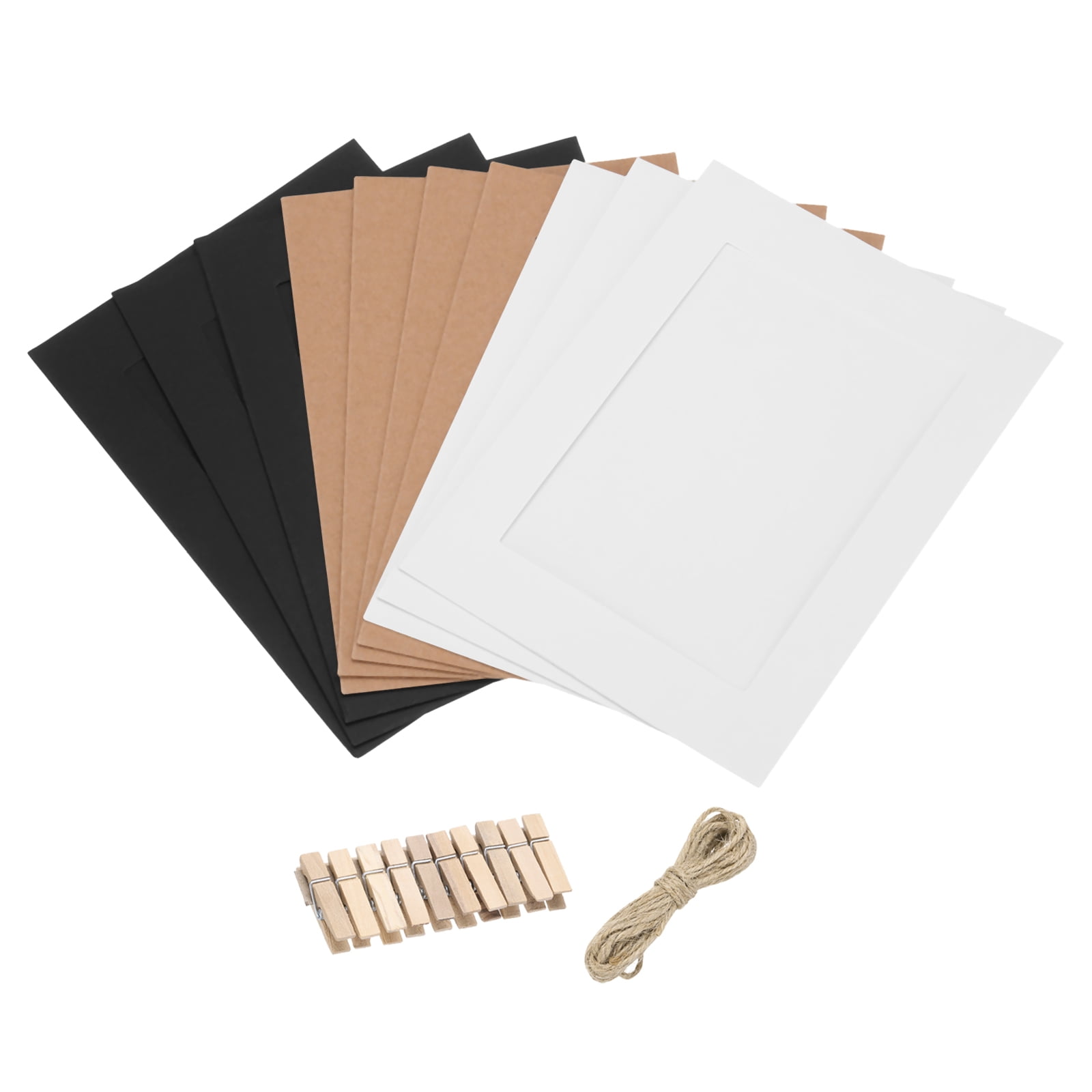Uxcell Paper Photo Frames, Cardboard Picture Frames with Clips ...