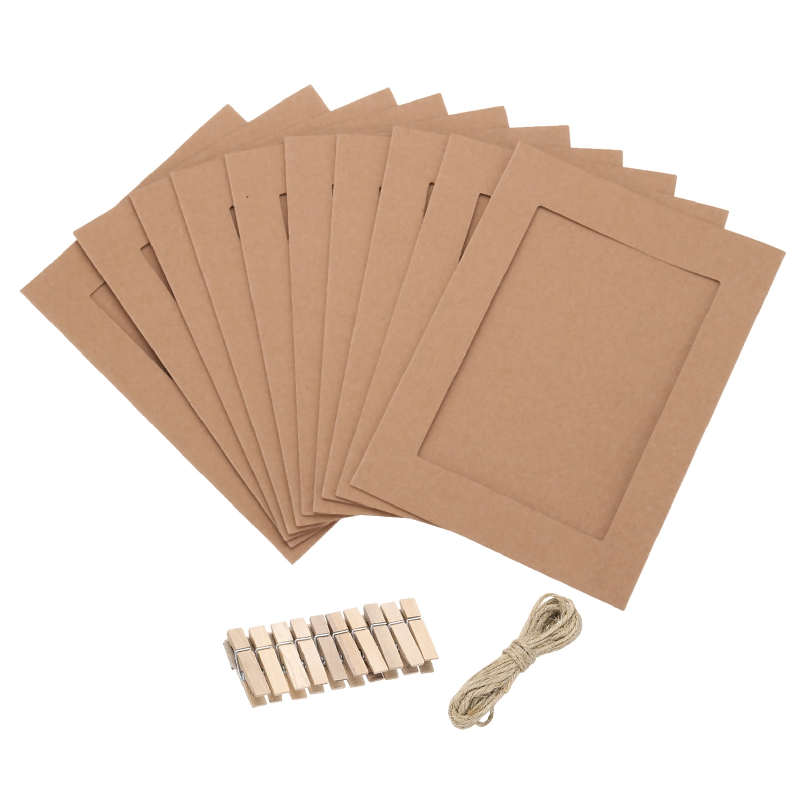 Uxcell Paper Photo Frames, Cardboard Picture Frames with Clips ...