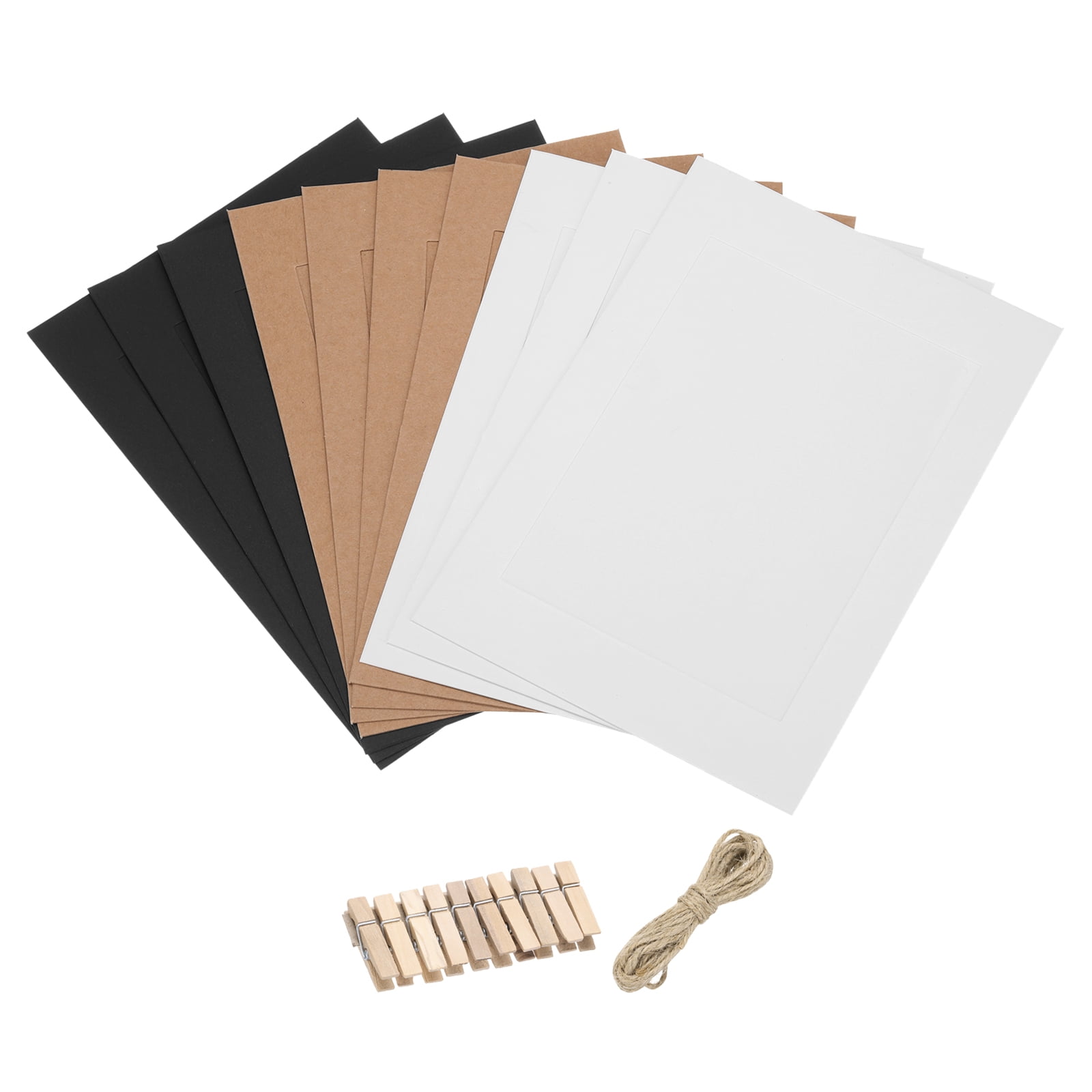 Uxcell Paper Photo Frames, Cardboard Picture Frames with Clips ...