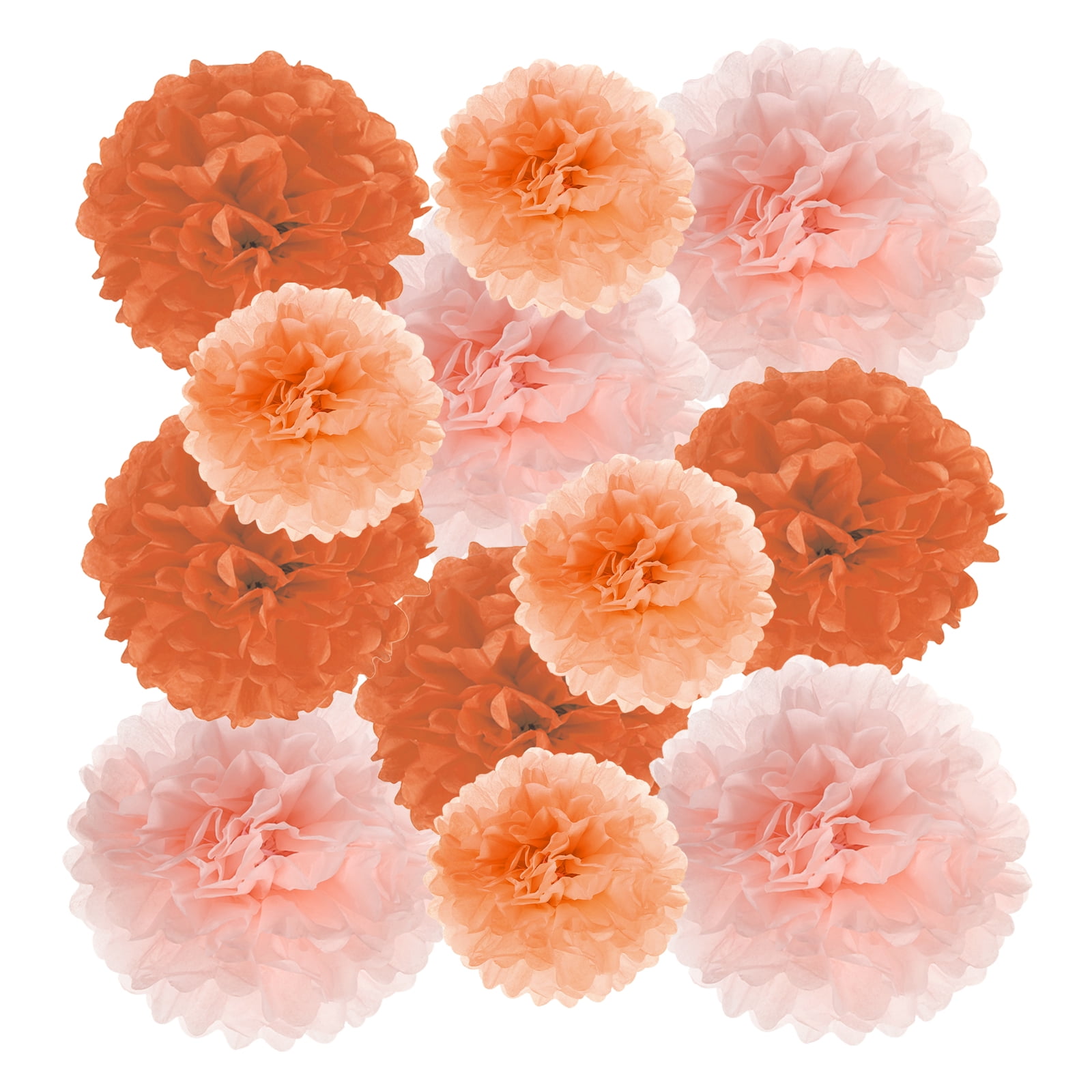 Uxcell Paper Pom Poms Set, Flower Ball Kit for Birthday Bachelorette ...