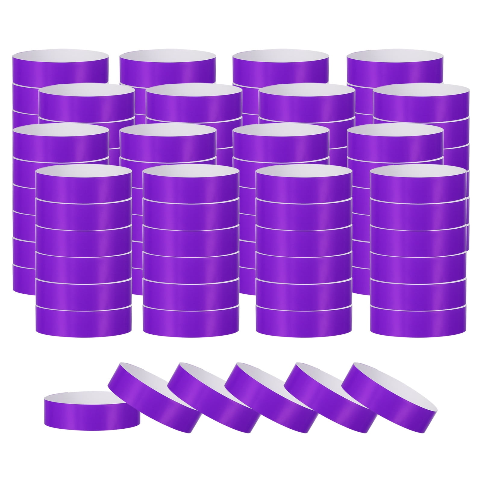 Uxcell Paper Wristbands for Events Neon Party Wrist Bands Colored ...