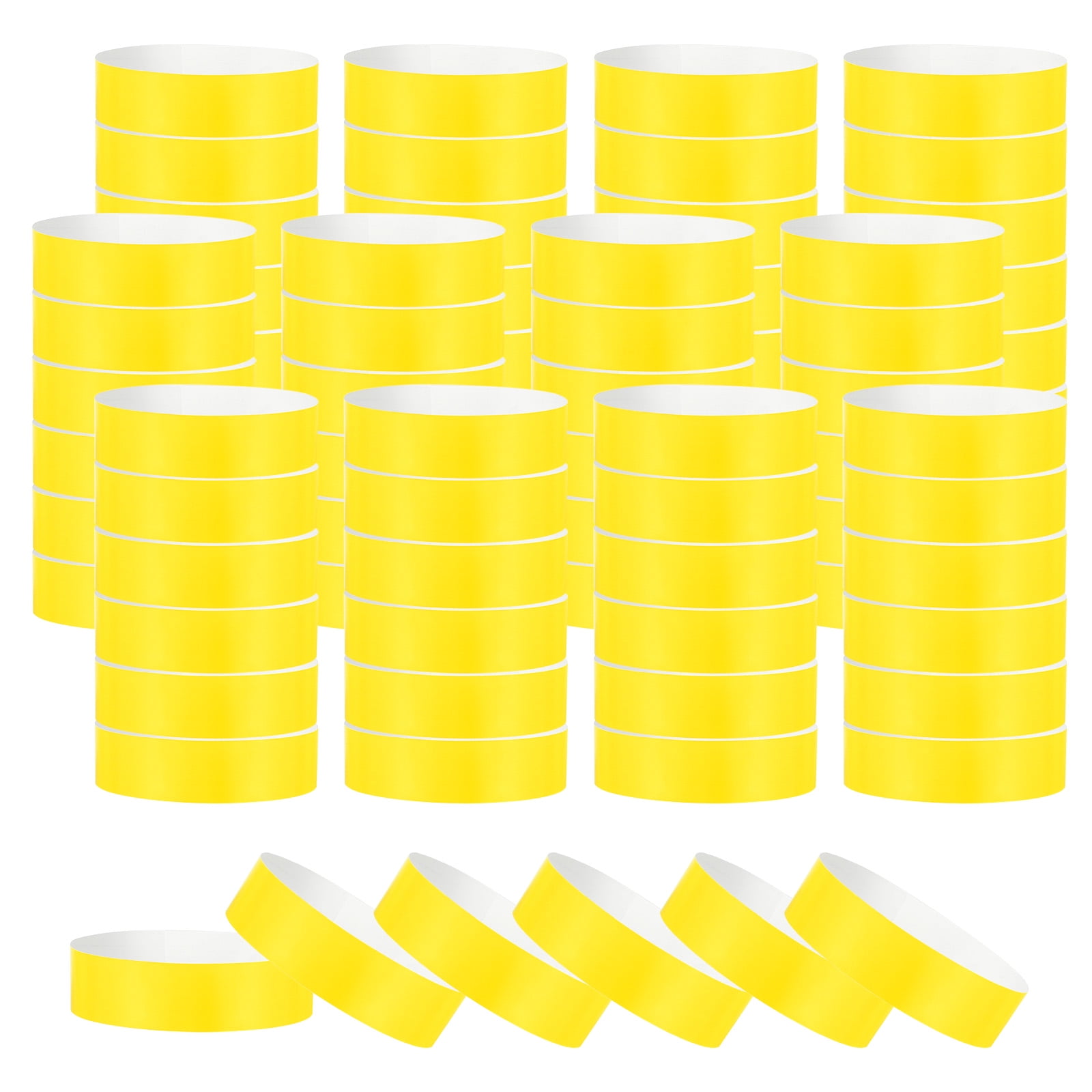 Uxcell Paper Wristbands for Events, Neon Party Wrist Bands, Colored ...