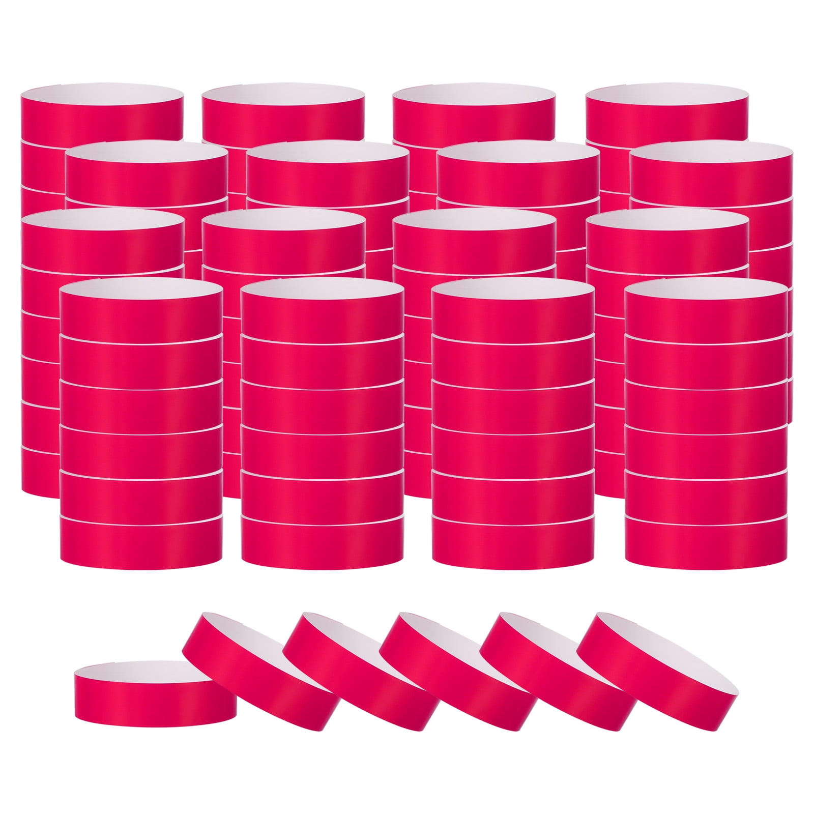 Uxcell Paper Wristbands for Events Neon Party Wrist Bands Colored ...