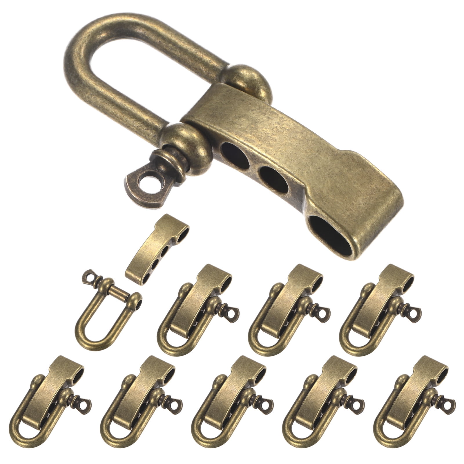 Uxcell Paracord Bracelet Shackle Buckle [10PCS] - Adjustable Metal U ...