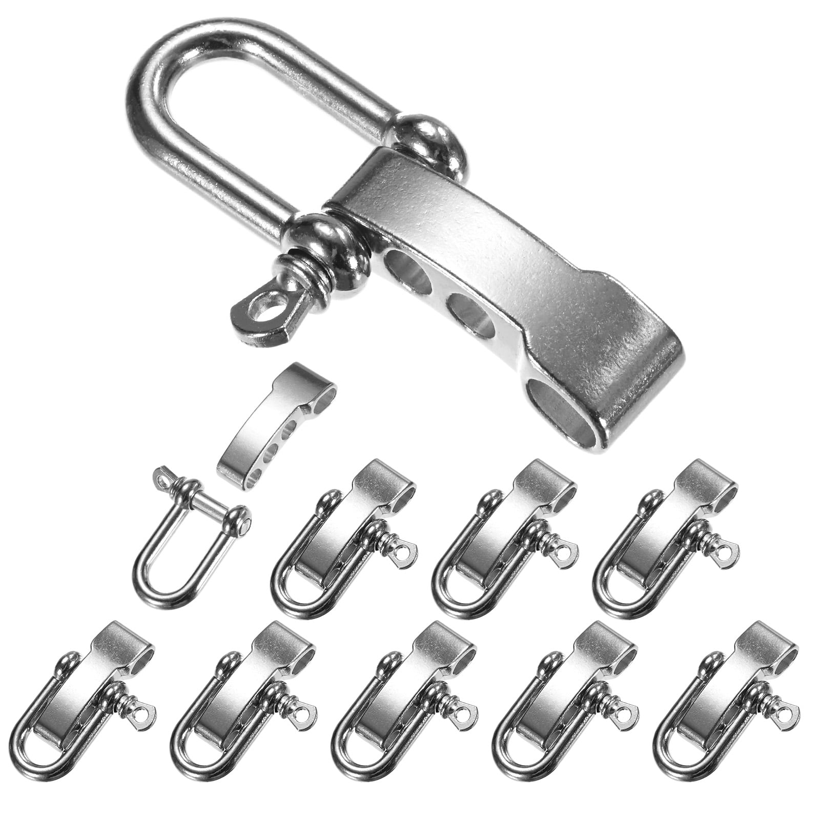 Uxcell Paracord Bracelet Shackle Buckle [10PCS] - Adjustable Metal U ...