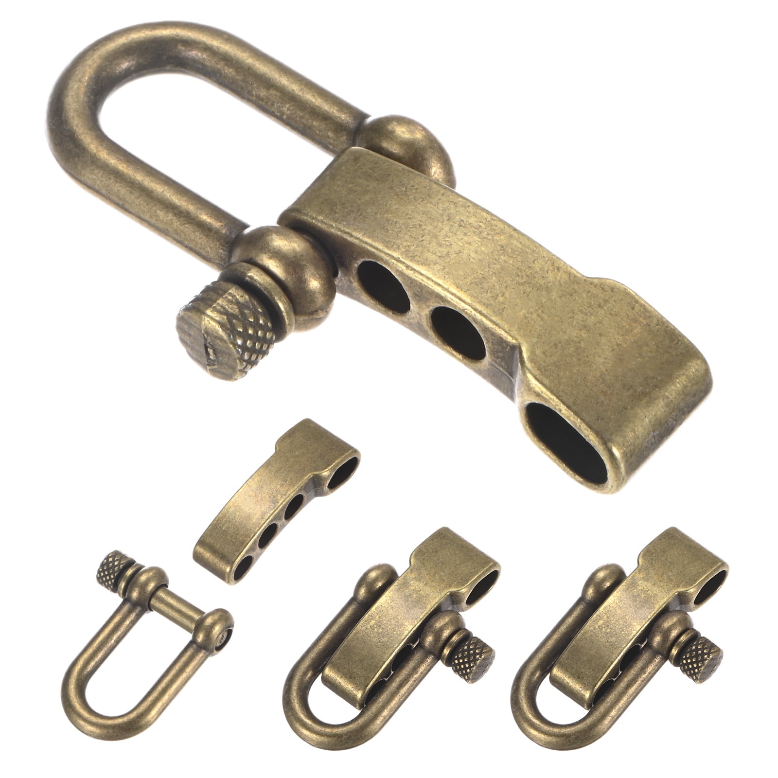 Uxcell Paracord Bracelet Shackle Buckle [4PCS] - Adjustable Metal U Bow ...