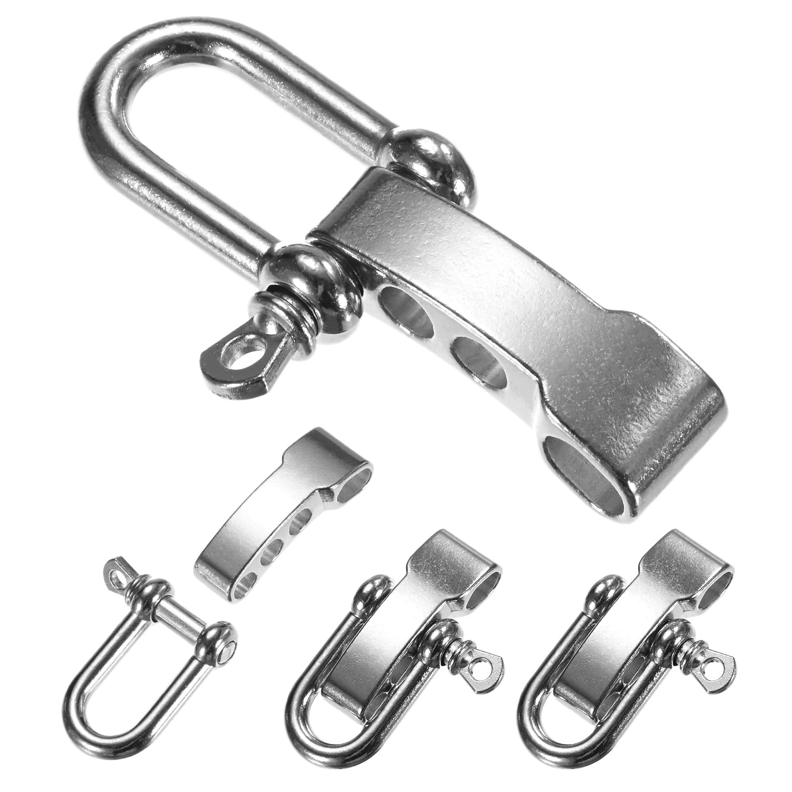 Uxcell Paracord Bracelet Shackle Buckle [4PCS] - Adjustable Metal U Bow Shackle for Bracelets ...