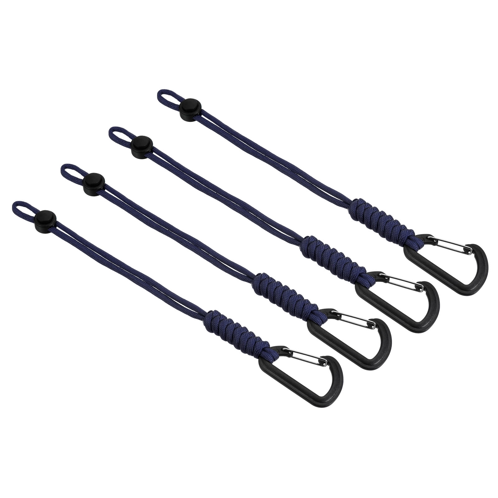 Uxcell Paracord Braided Keychains with Clips Braided Adjustable Lanyard ...