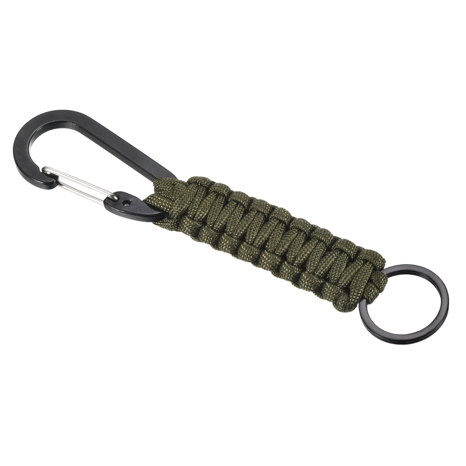 Uxcell Paracord Keychain, Braided Lanyard Key Clip D Rings Survival ...