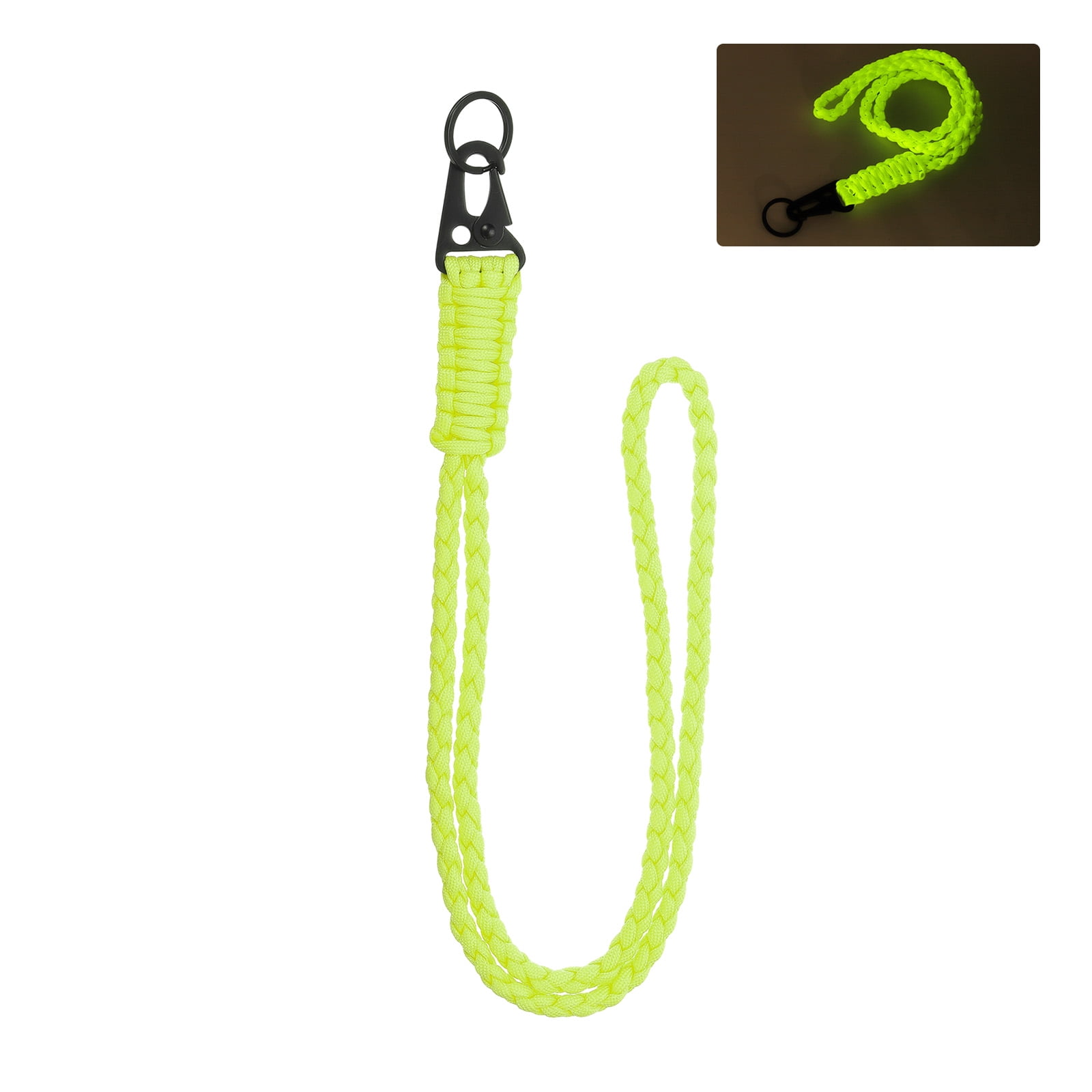 Uxcell Paracord Lanyard, Heavy Duty Keychain Necklace Lanyard Luminous ...