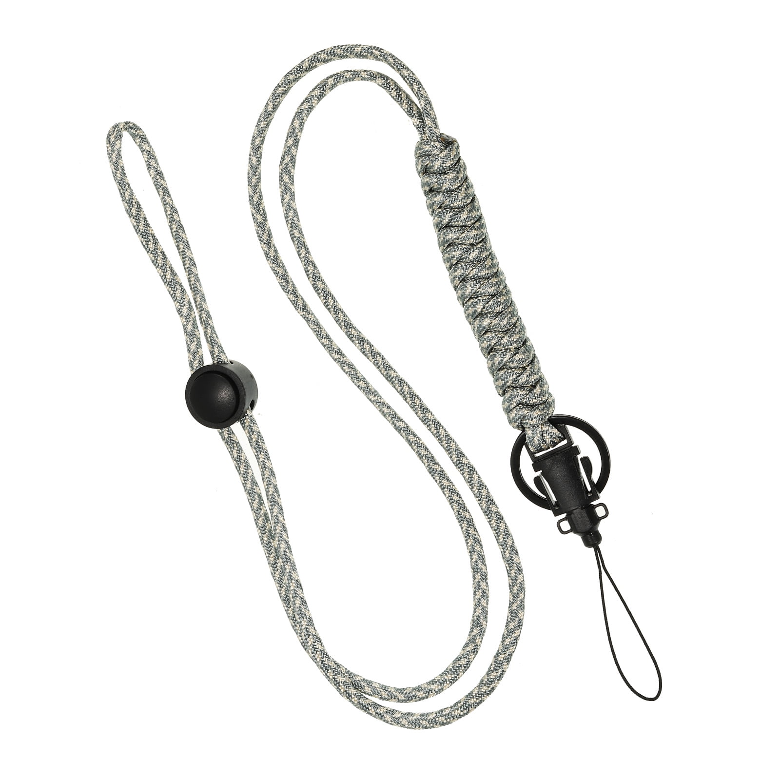 Uxcell Paracord Lanyard Braided Lanyard Necklace Keychain Adjustable ...