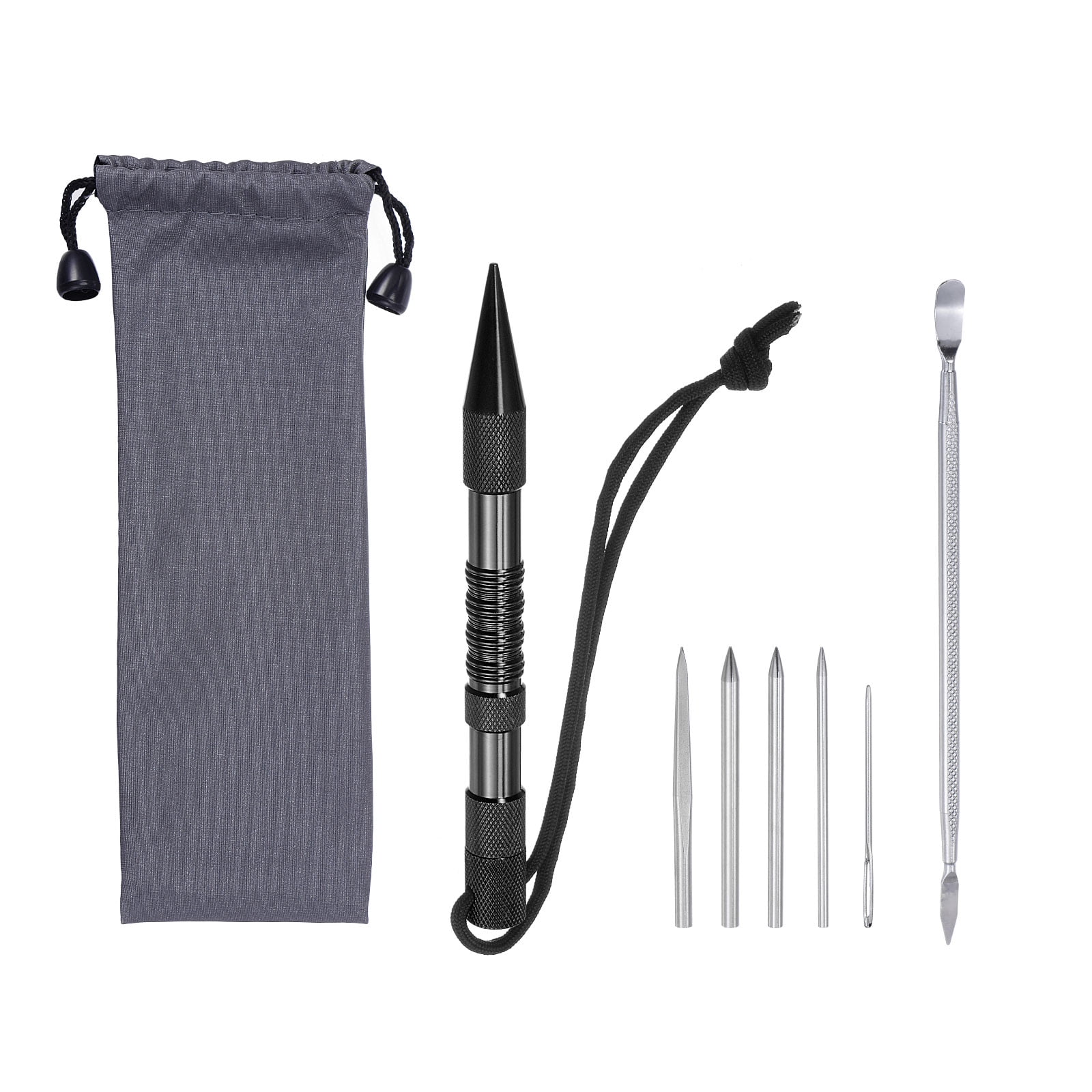 Uxcell Paracord Stitching Set w Marlinspike, 3 Lacing Needles, Large ...