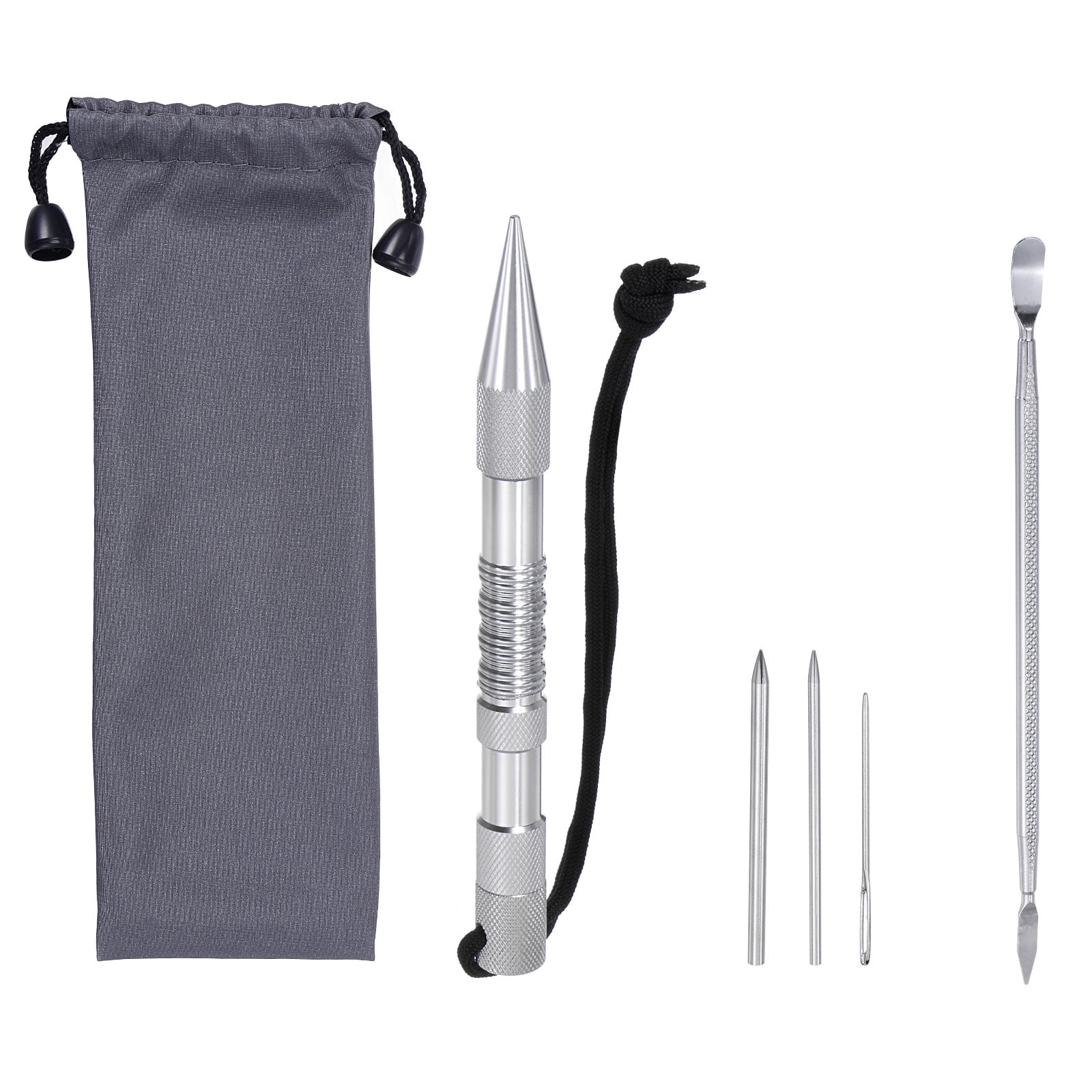 Uxcell Paracord Stitching Set with Marlinspike, Lacing Needles, Large ...