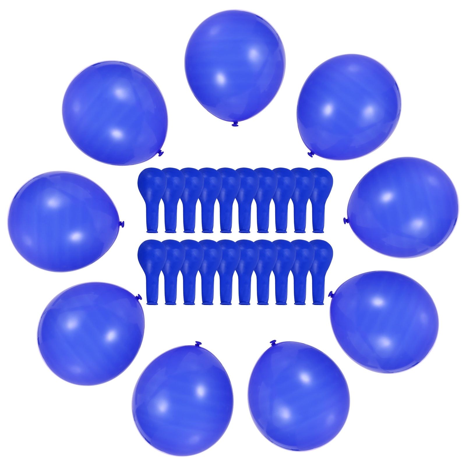 Uxcell Party Balloons, 100 Pack Dark Blue Latex Balloons Round Balloons ...