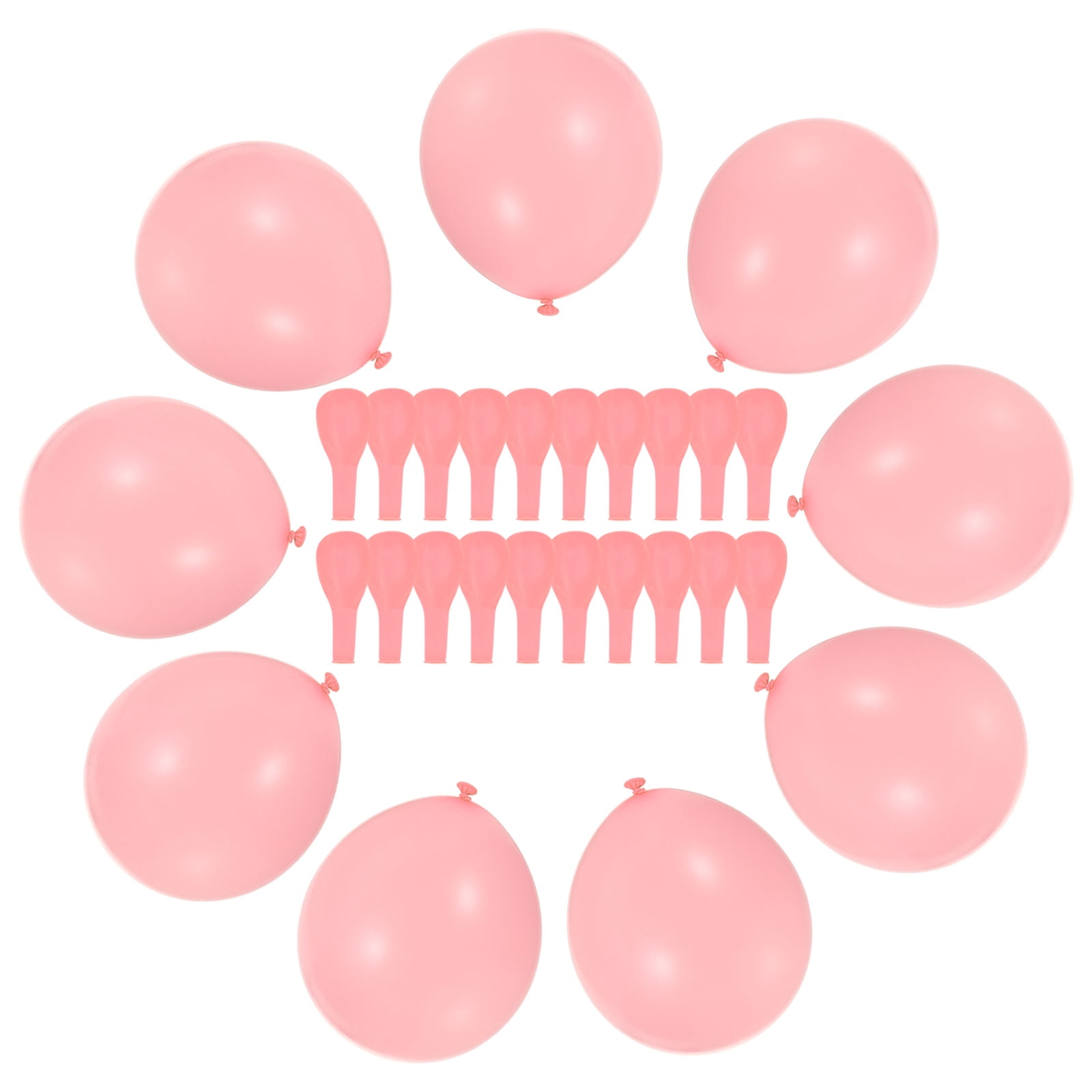 Uxcell Party Balloons, 120 Pack Light Pink Latex Balloons Round ...