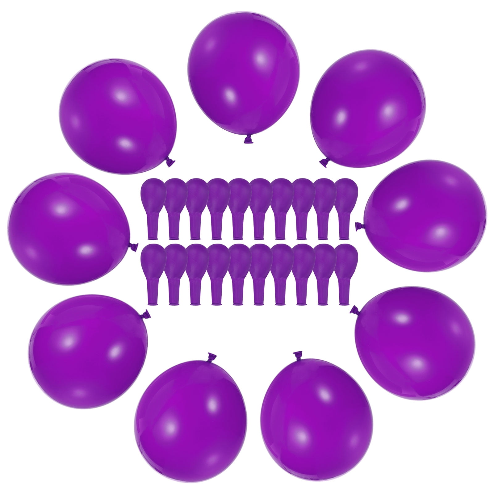 Uxcell Party Balloons 50 Pack Purple Latex Balloons Round Balloons