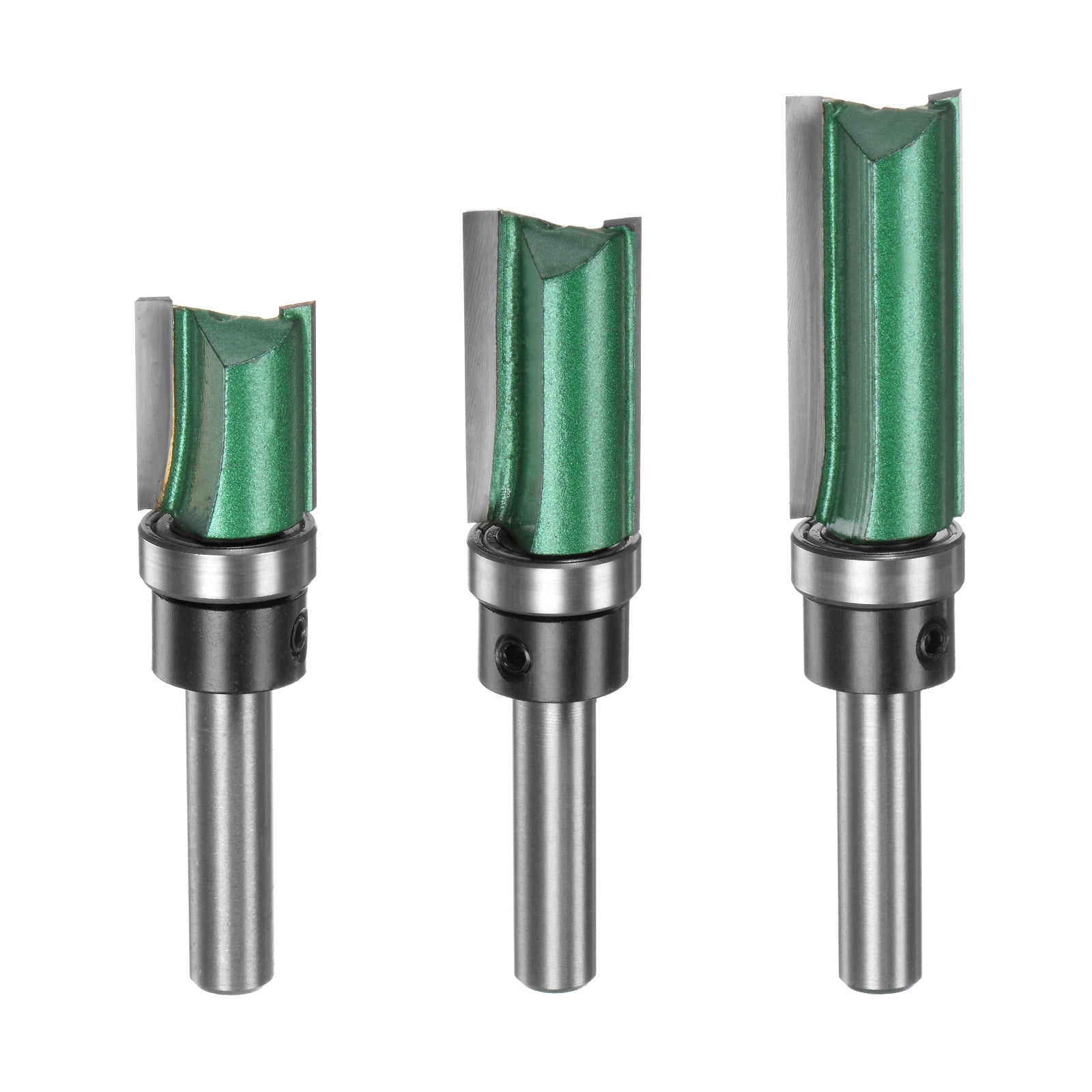 Uxcell Pattern Flush Trim Router Bit 0.63" Cutting Dia 3 Sizes Cutting ...