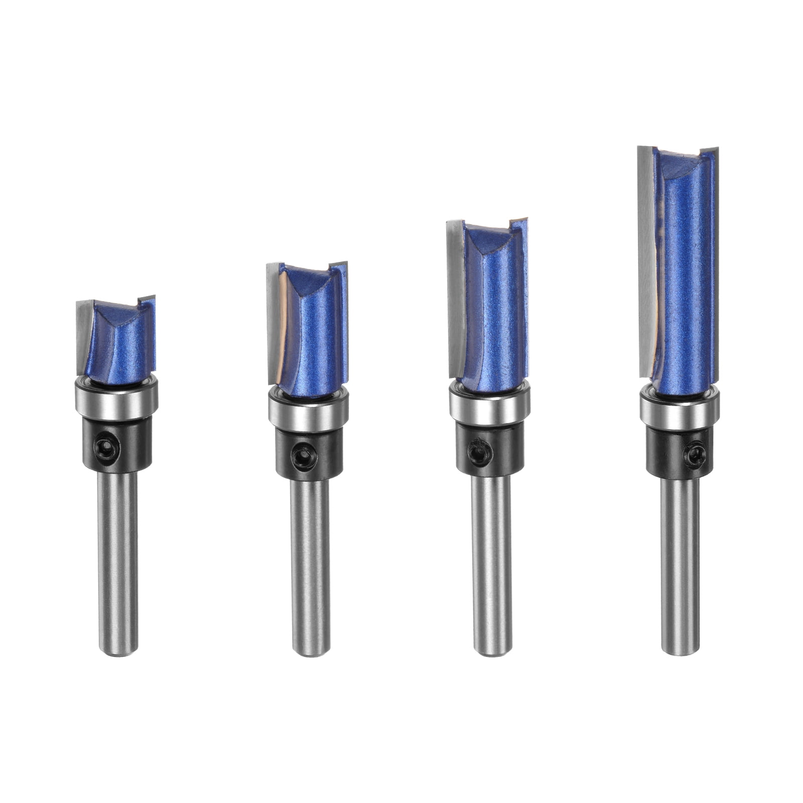 Uxcell Pattern Flush Trim Router Bit 1/2" Cutting Dia 4 Sizes Cutting ...