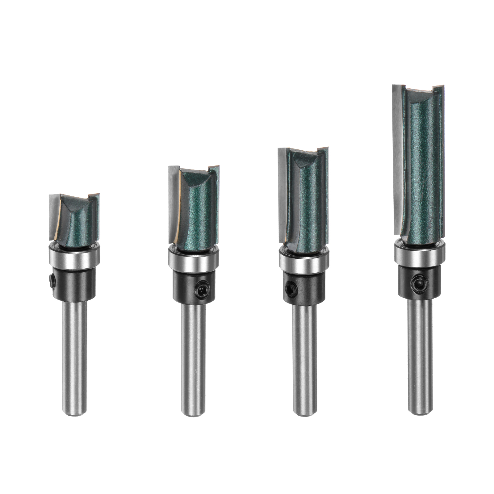 Uxcell Pattern Flush Trim Router Bit 1/2" Cutting Dia 4 Sizes Cutting ...
