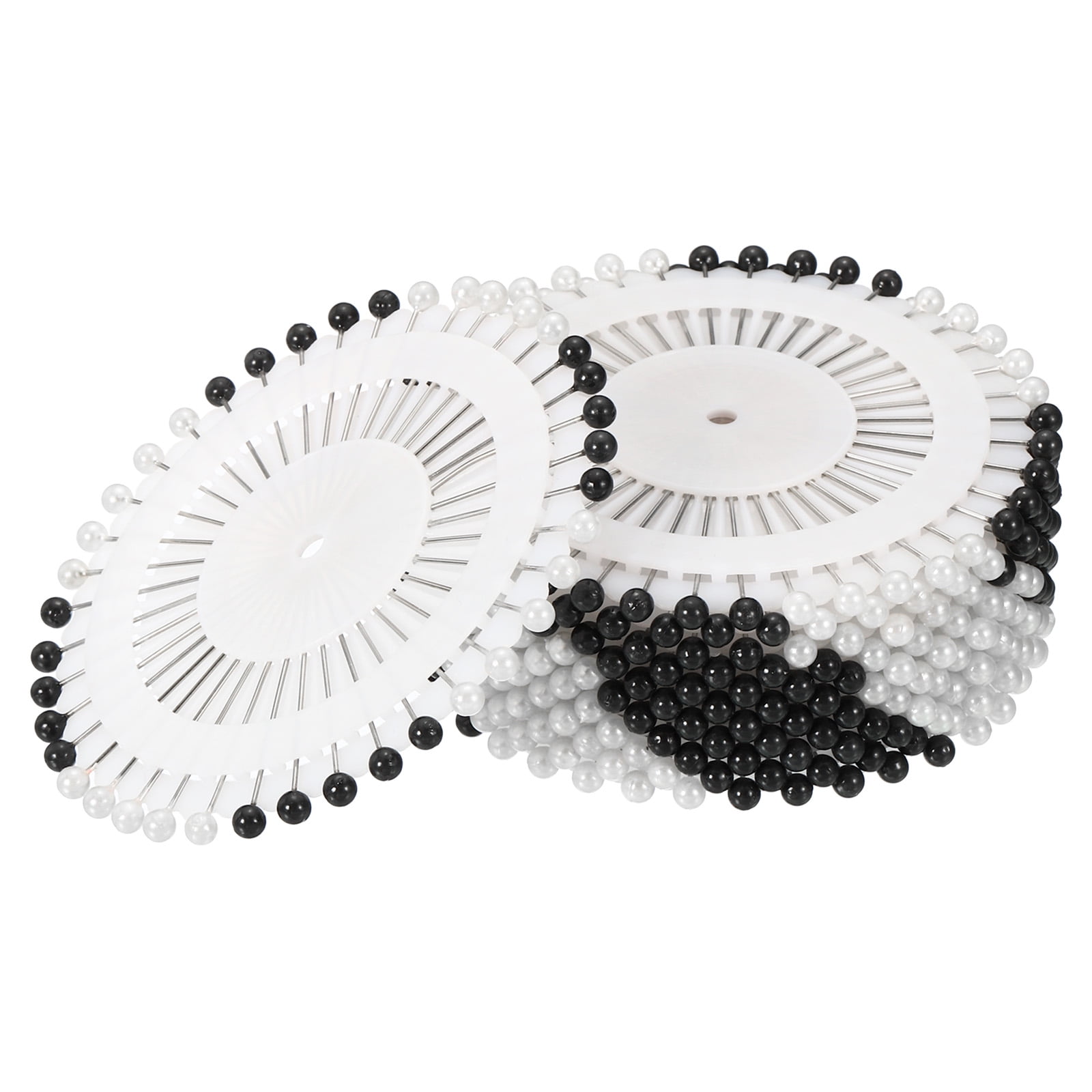 Uxcell Pearl Head Sewing Pins Corsage Round Decor Pin for Sewing, Black ...