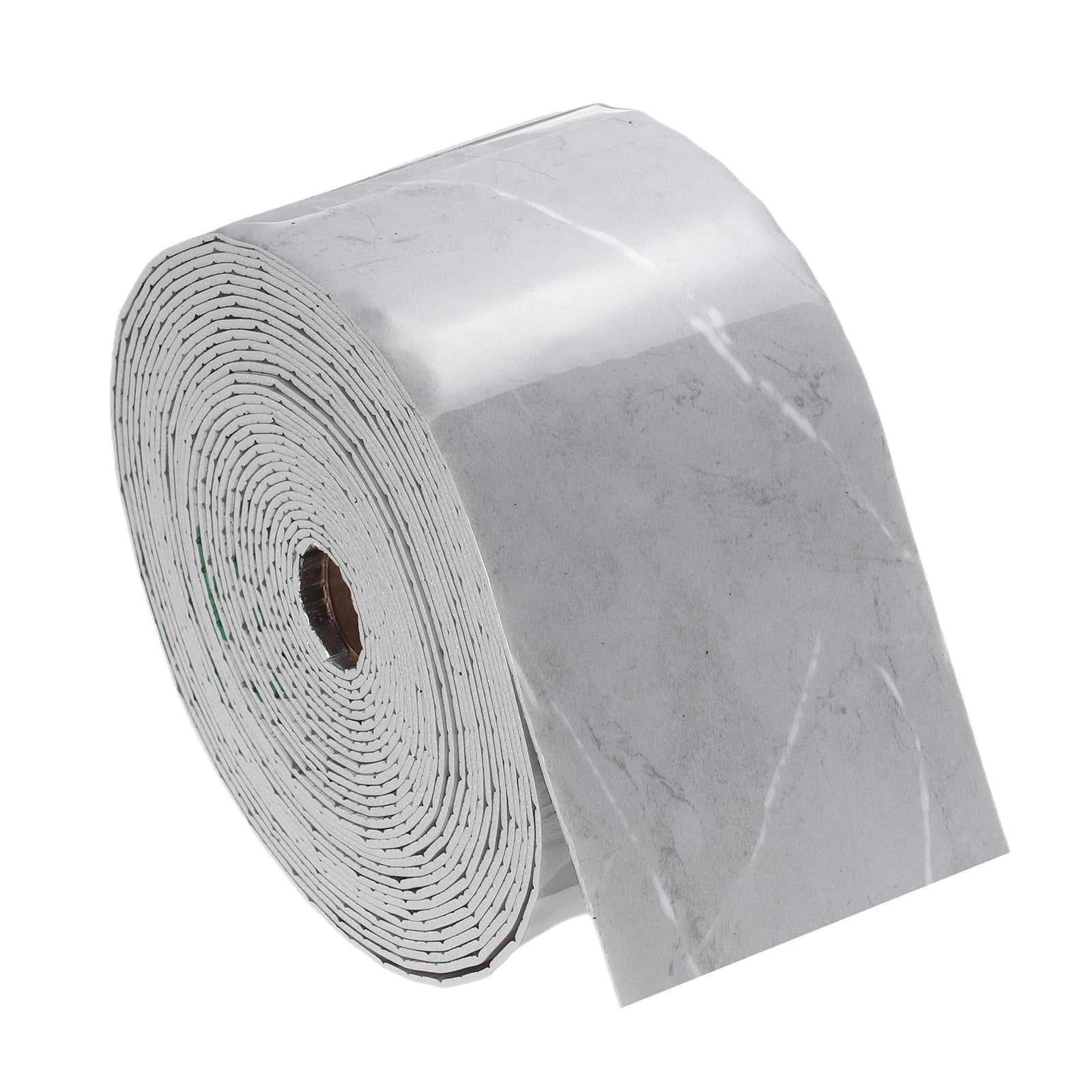 Uxcell Peel and Stick Waterproof Wall Border, 4" x 394" Gray Marble ...
