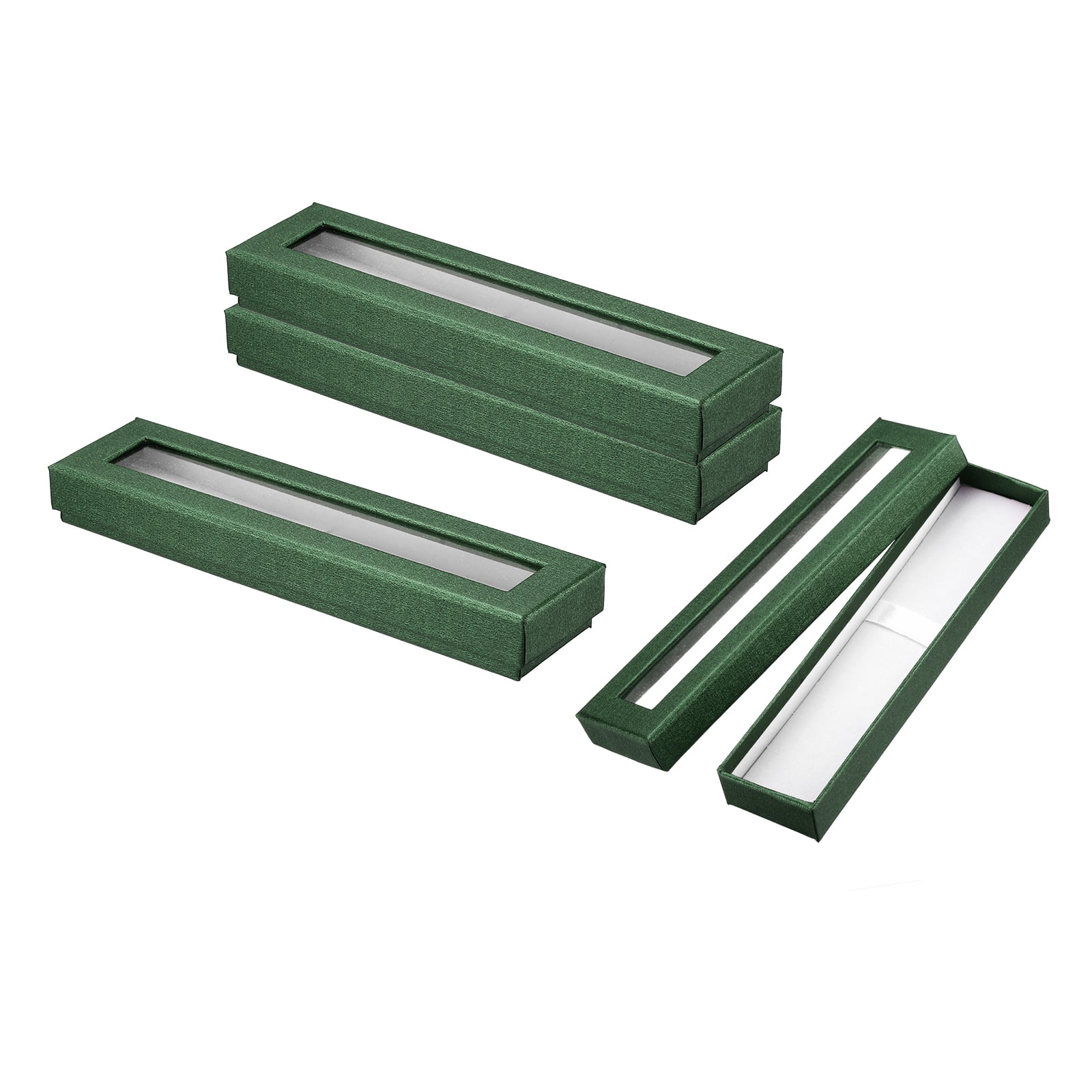 Uxcell Pen Gift Box, 4 Pack Empty Pen Case Cardboard Case with Clear ...