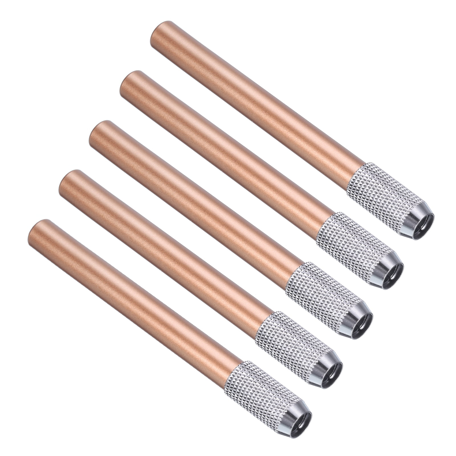 Uxcell Pencil Extenders, 5Pcs Art Adjustable Head Metal Pencil Holder ...
