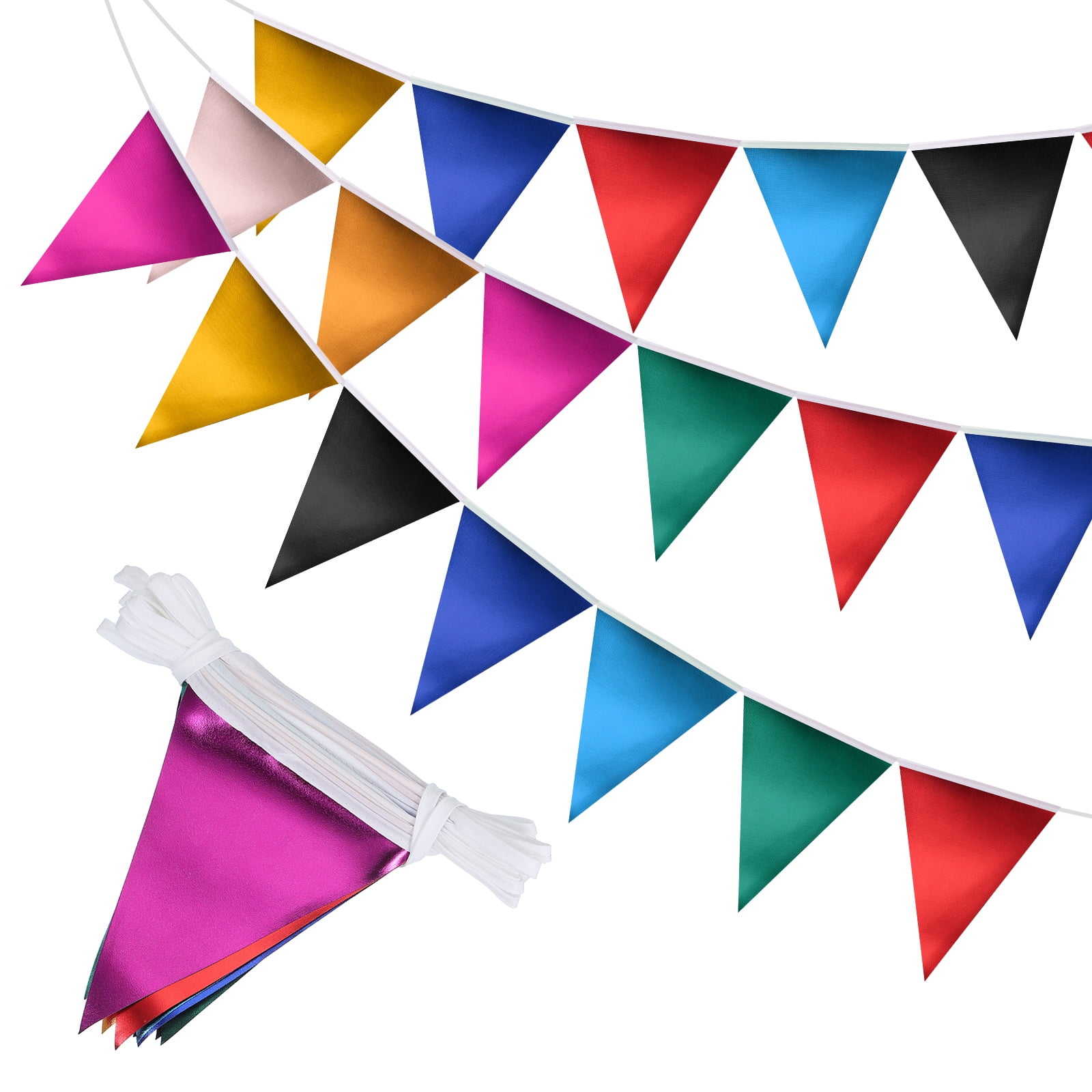 Uxcell Pennant Banner Flags, Colorful Triangle Banners Party Banner ...