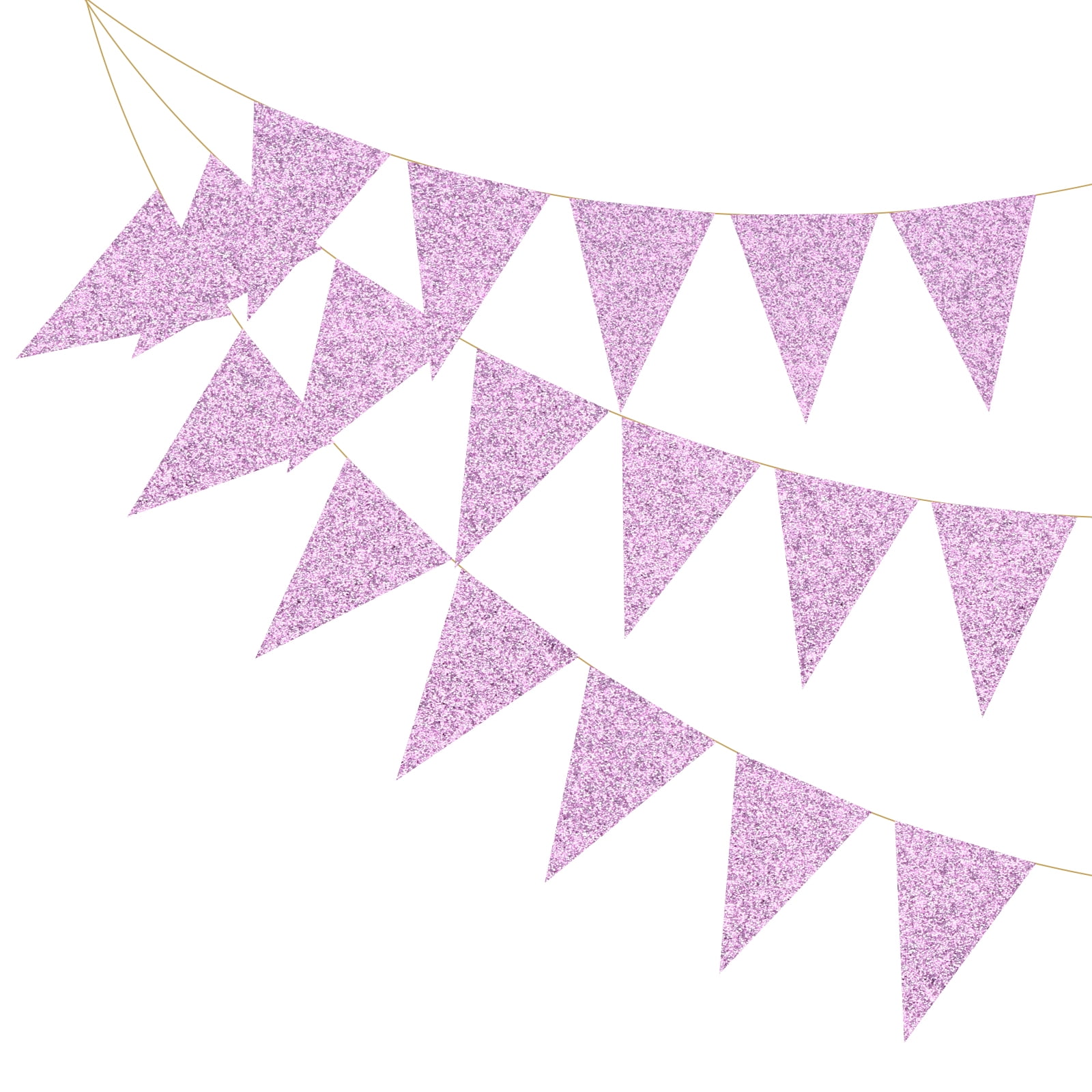 Uxcell Pennant Banner Flags Paper Triangle Flag Bunting Banner Garland ...