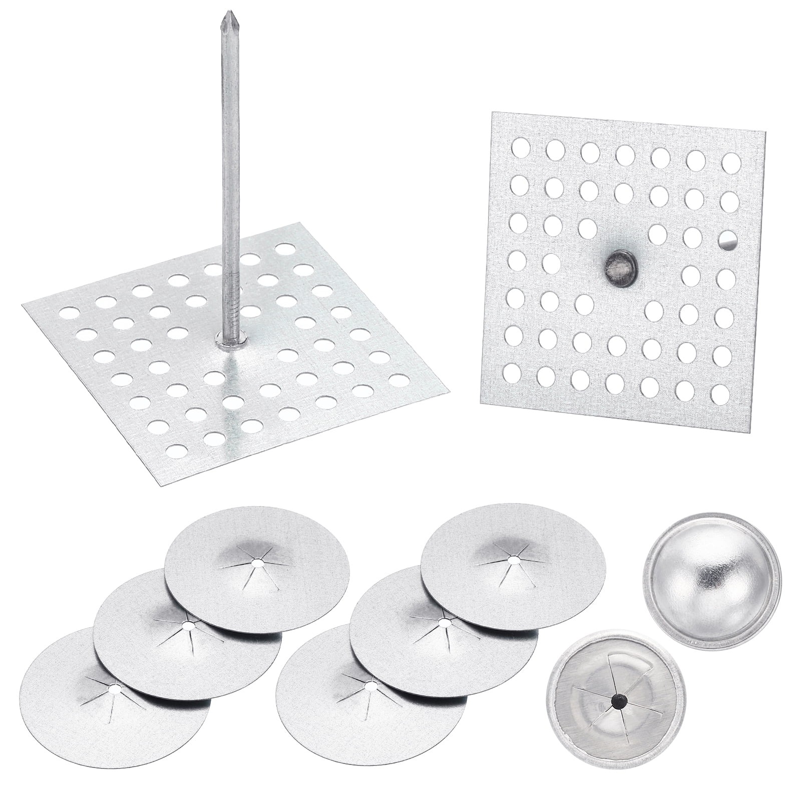 Uxcell Perforated Insulation Pins with Inch Self Locking Washers Round ...