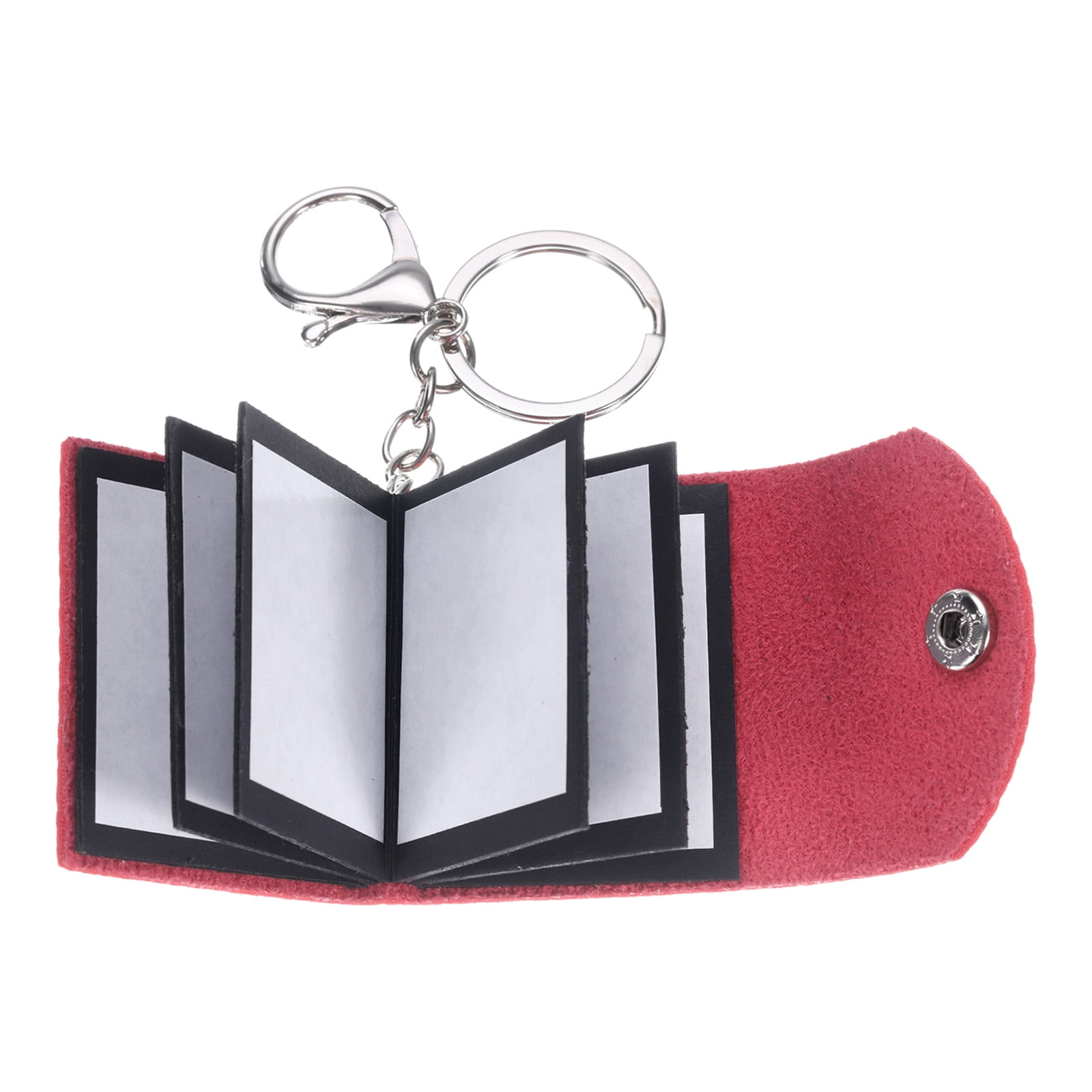 Uxcell Personalized Leather Mini Photo Album Keychain with 10 Pictures ...