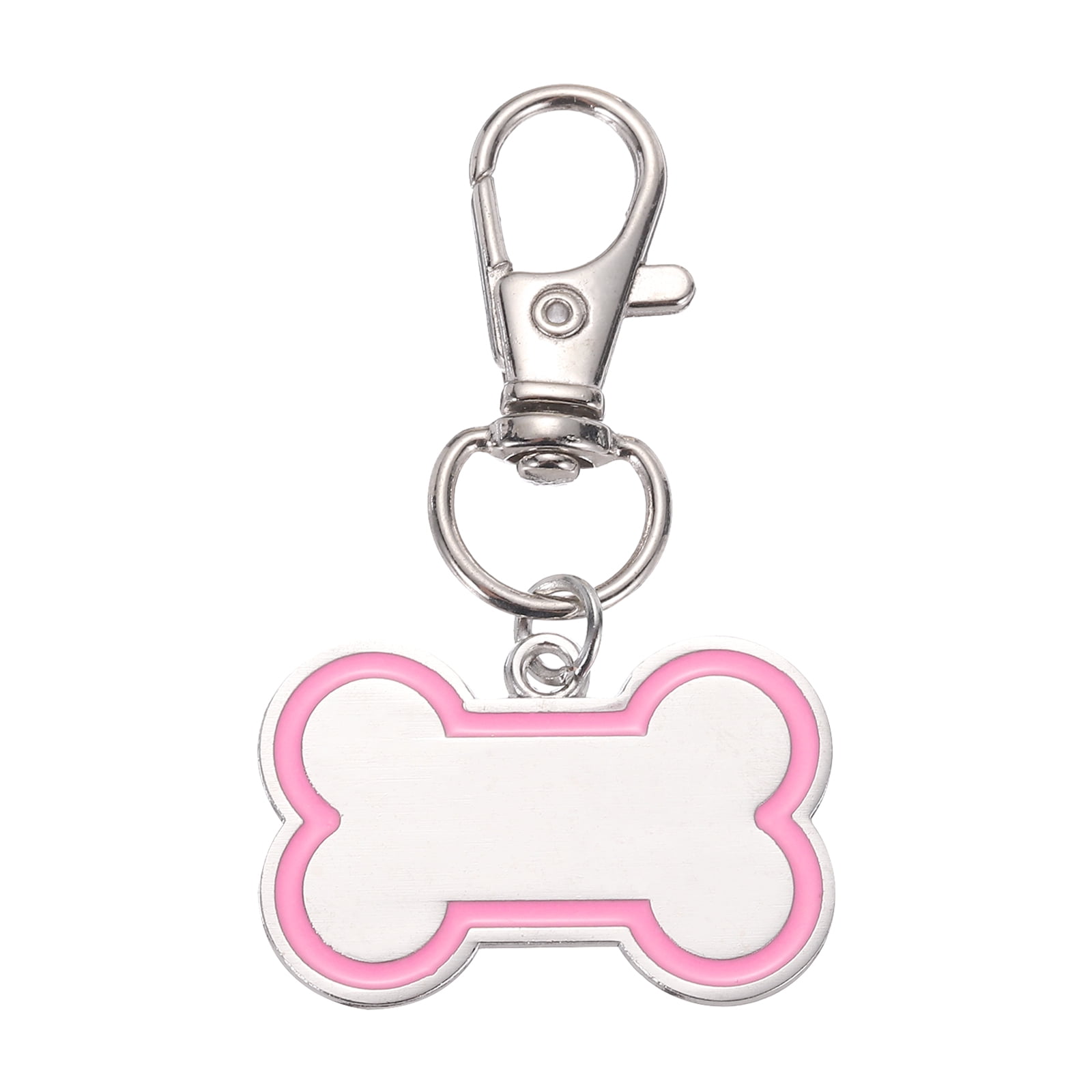 Uxcell Pet ID Tags Bone Shape, 30x20mm Metal Personalize Engraved Both ...