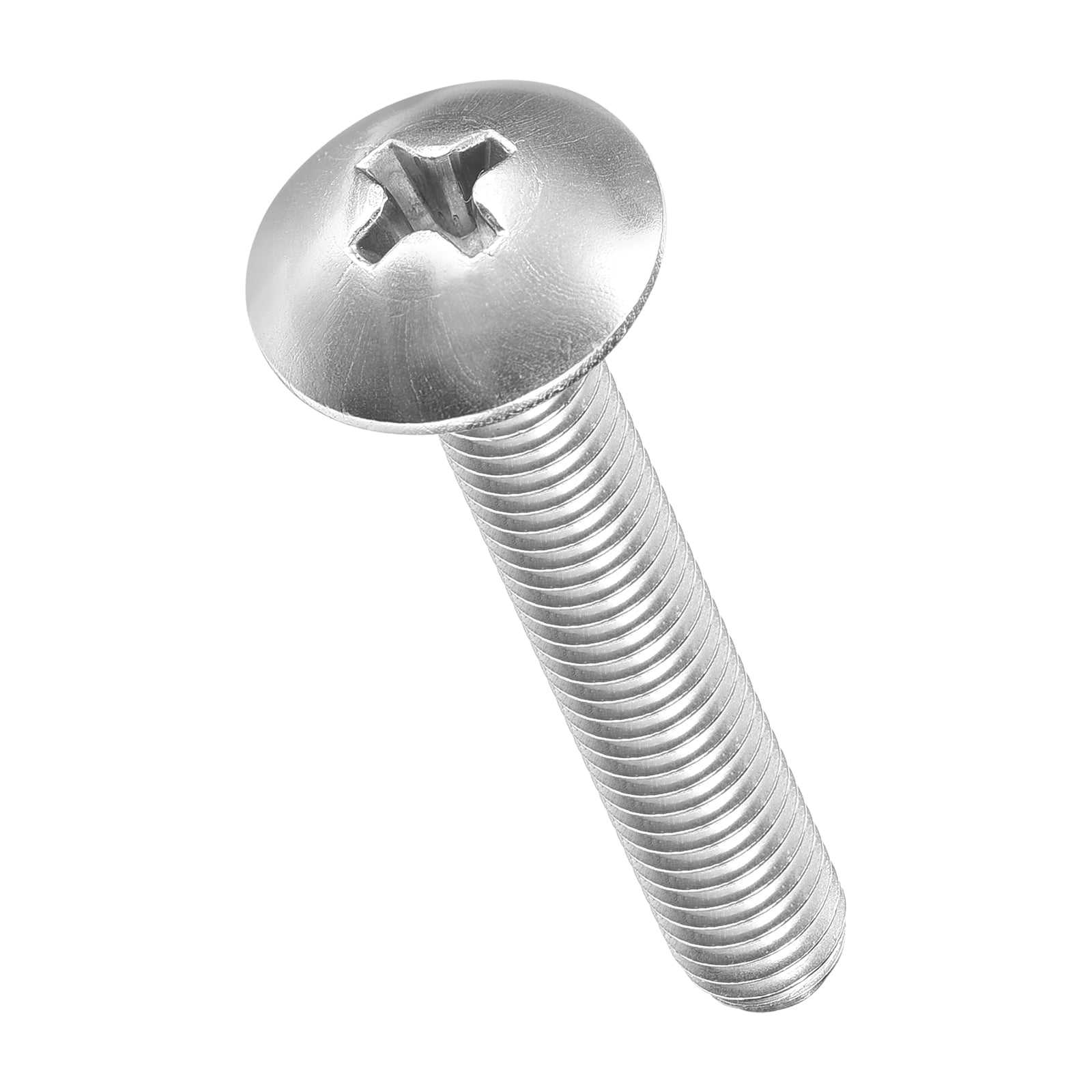 Uxcell Phillips Cross Flat Round Head Machine Screw Kit with Lock Nut ...