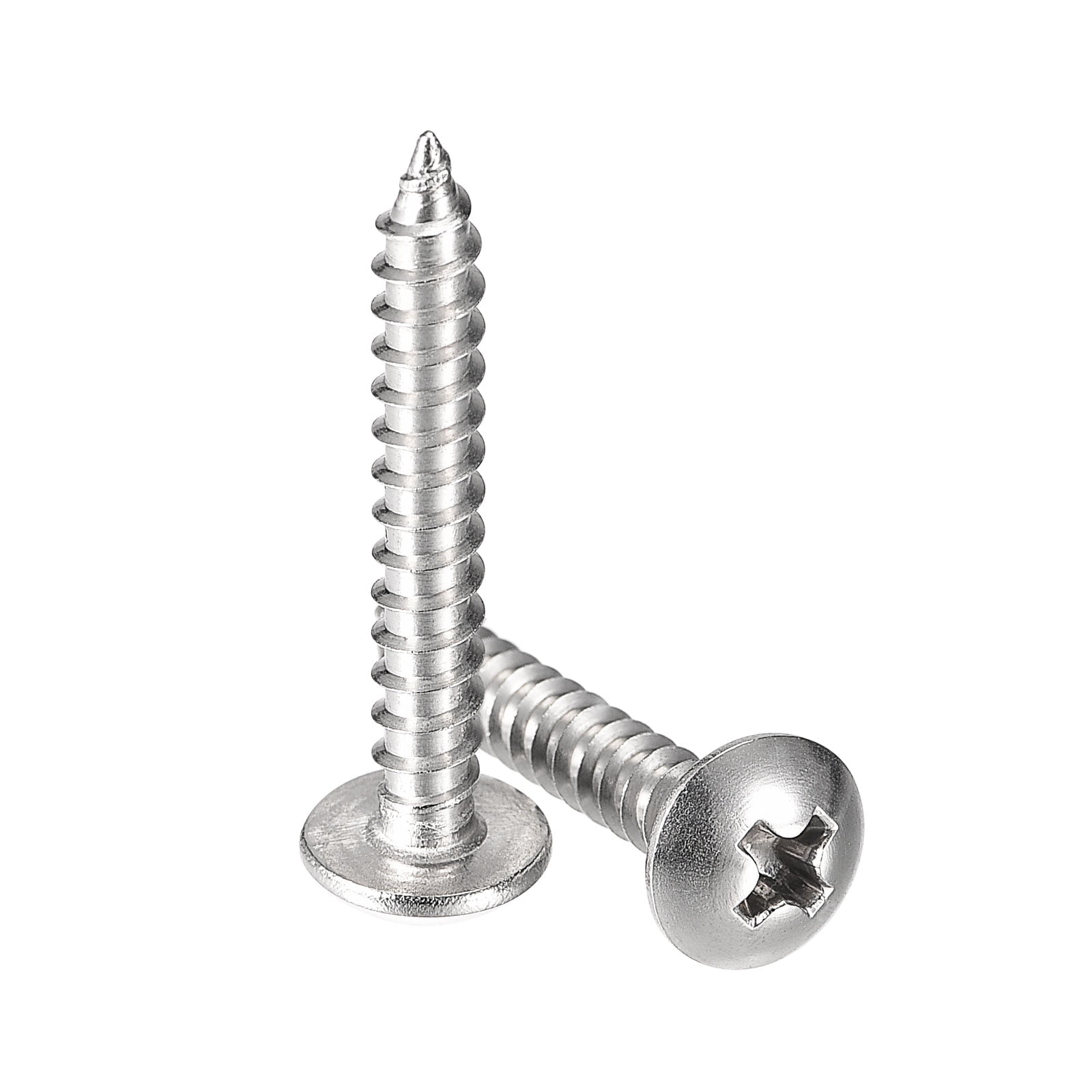 Uxcell Phillips Head Self Tapping Screws, #4x3/4" 304 Stainless Steel Wood Sheet Metal Screw 150 ...