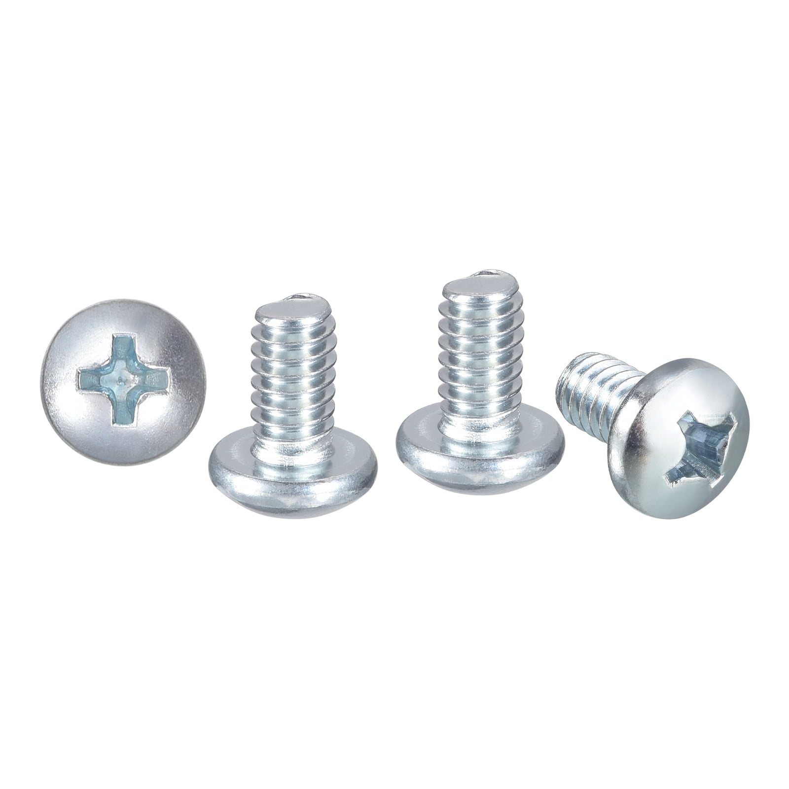 Uxcell Phillips Pan Head Machine Bolts (1/4"-20x3/8") 50Pcs, Carbon ...