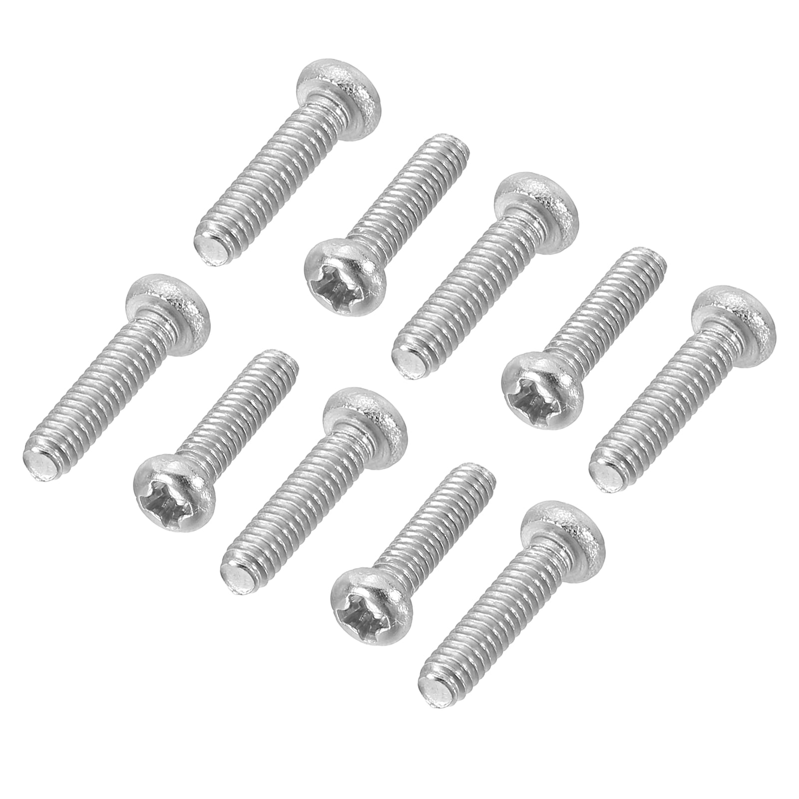 Uxcell Phillips Pan Head Screws, 60 Pack M2-0.4 x 6mm 304 Stainless Steel 18-8 Full Thread Pan ...
