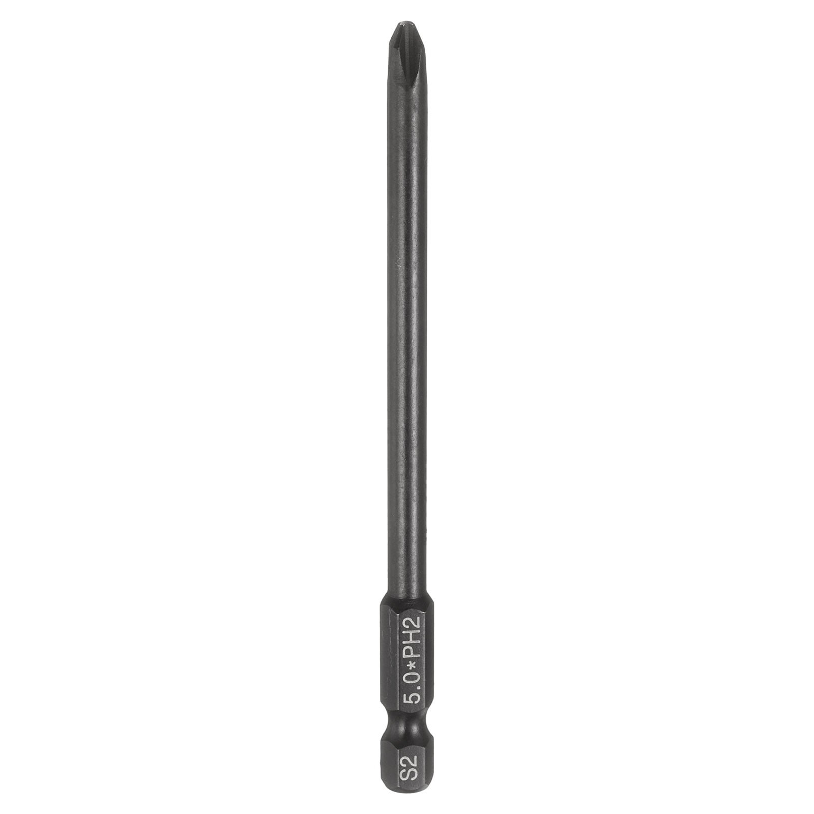 Uxcell #2 Phillips Screwdriver Bit PH2 1/4" Hex Shank 4" (100mm) Long 0 ...