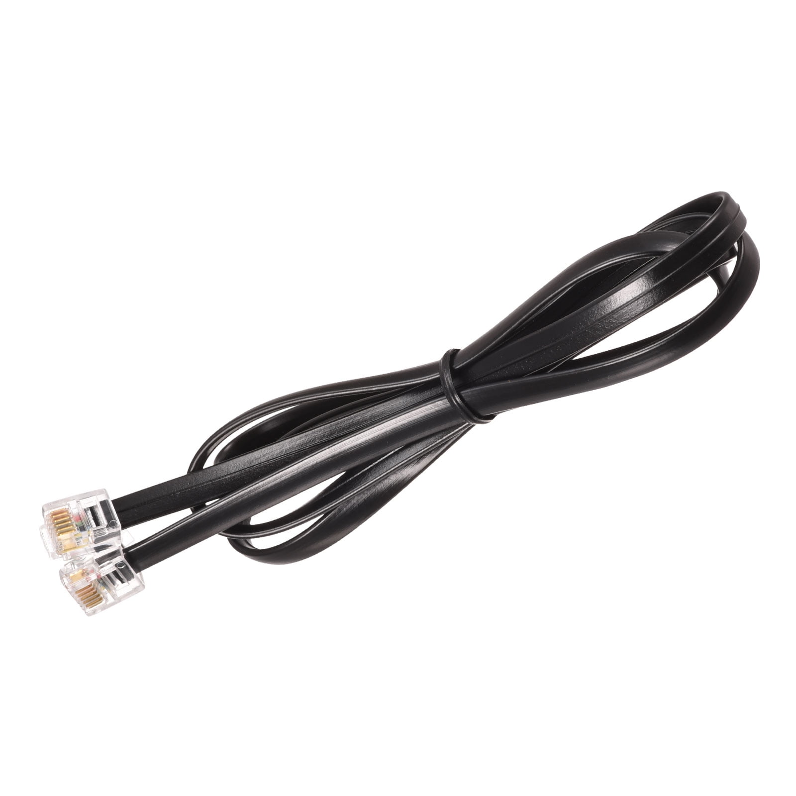 Uxcell Phone Extension Cord 3.28FT Telephone Cable Phone Line Cord RJ11 ...