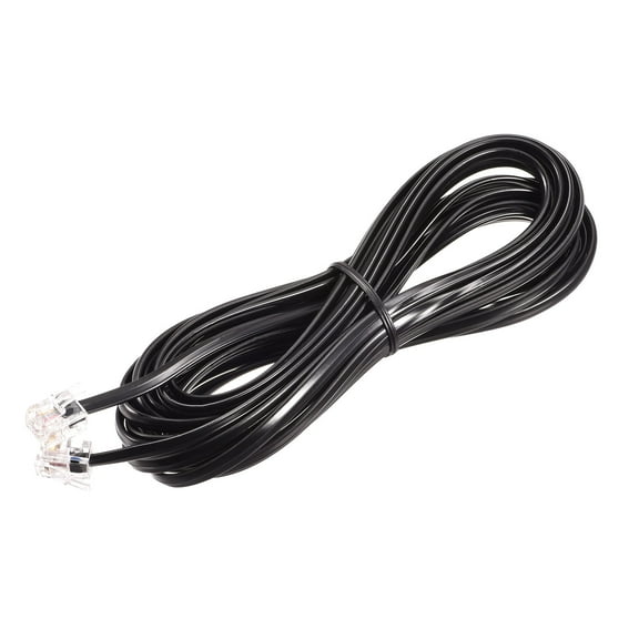 RJ12 Cable Phone Cord RJ12 6P6C Male to Male Straight Wired for Both ...