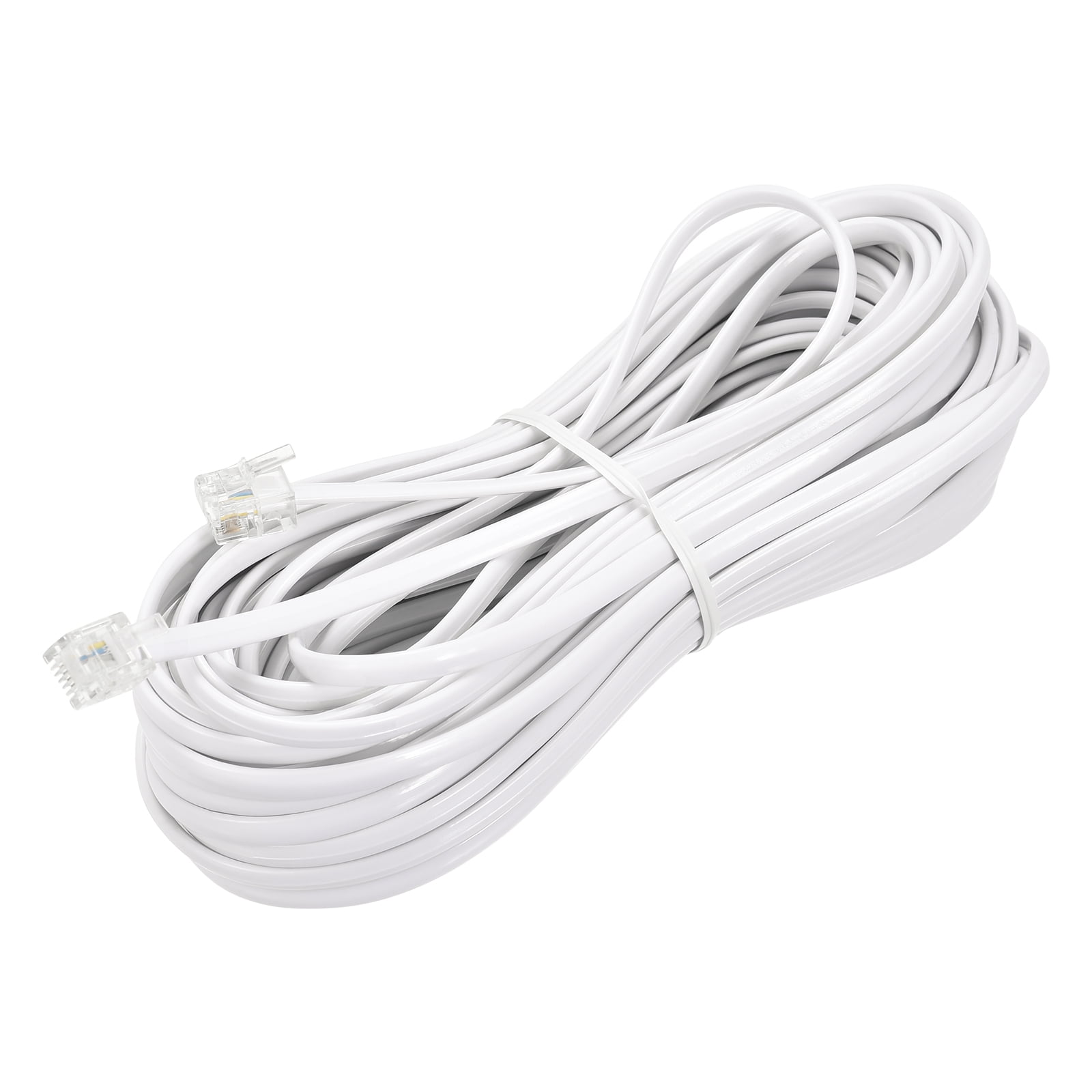 Uxcell Phone Extension Cord Telephone Cable Phone Line Cord RJ11 6P4C ...