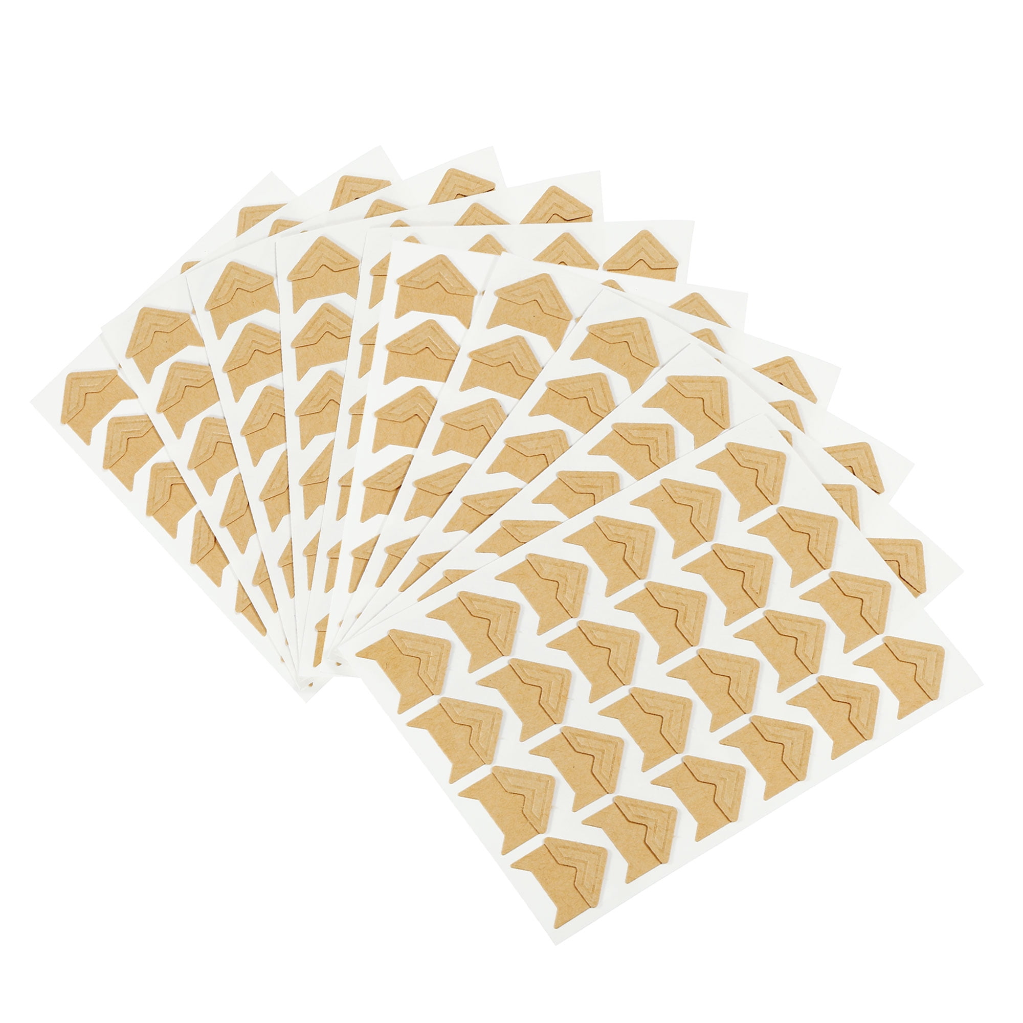 Uxcell Photo Corners Adhesive DIY Picture Mounting Sticker Brown 10 ...