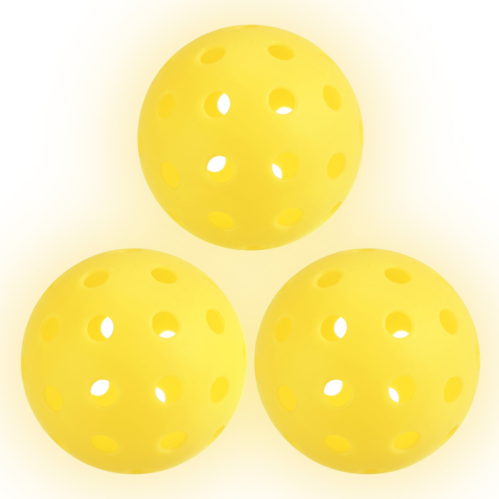 Uxcell Pickleball Balls Glow in the Dark Pickleball Outdoor Pickleball ...