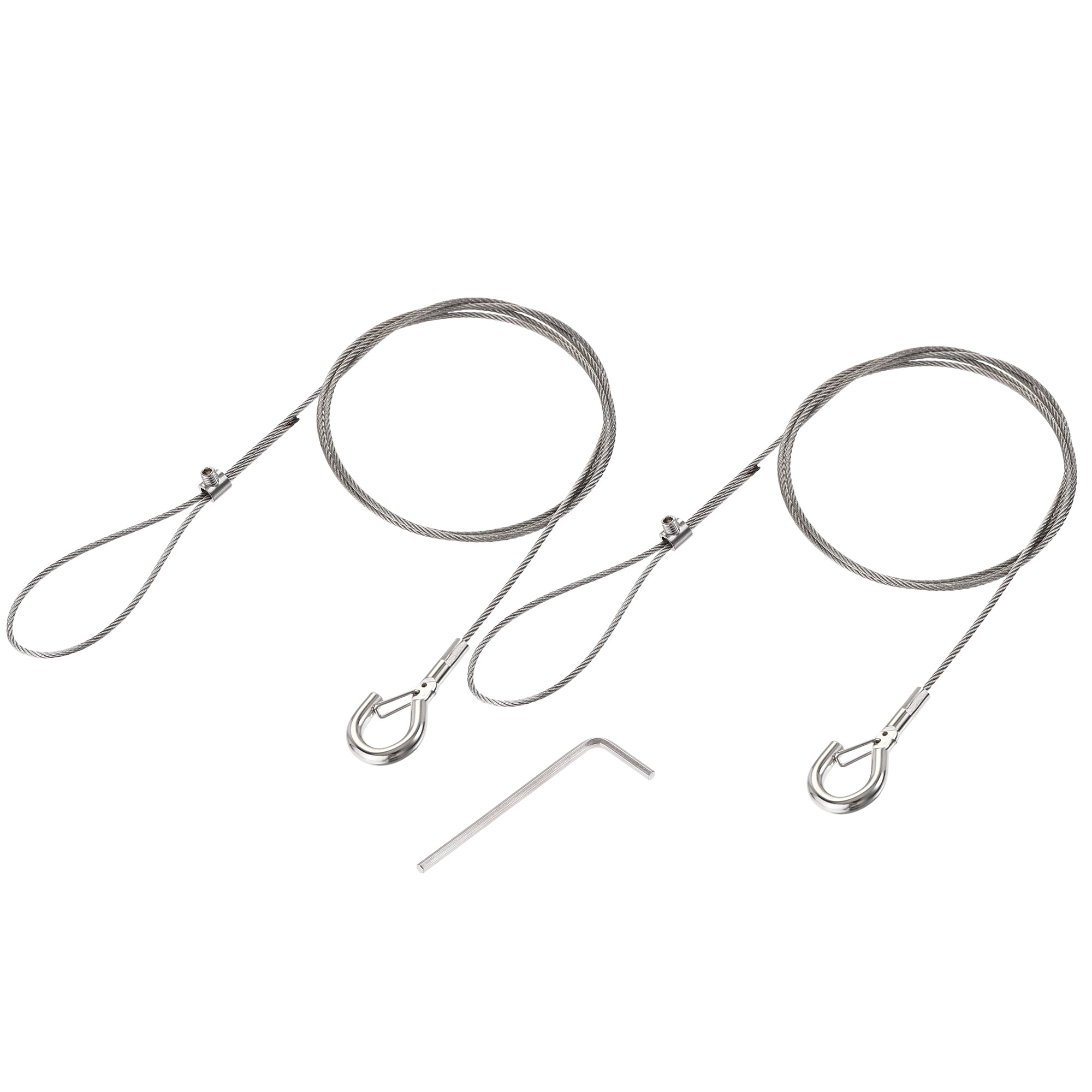 Uxcell Picture Hanging Wire Kit 1M Load 66 lbs with Fixing Screws and ...