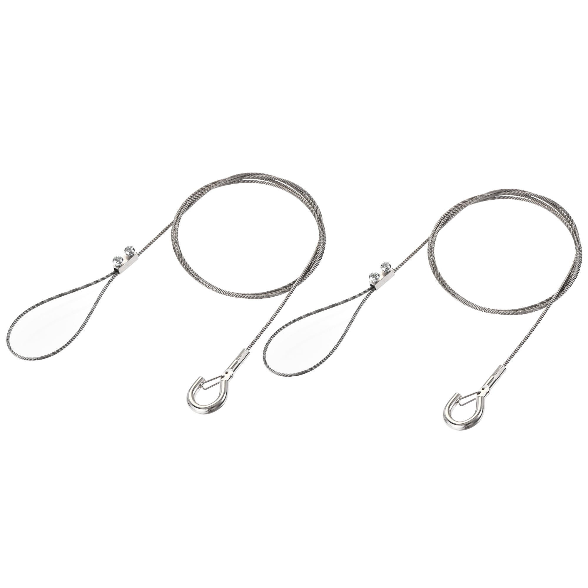 Uxcell Picture Hanging Wire Kit 1M Load 66 lbs with Vertical Fixing ...