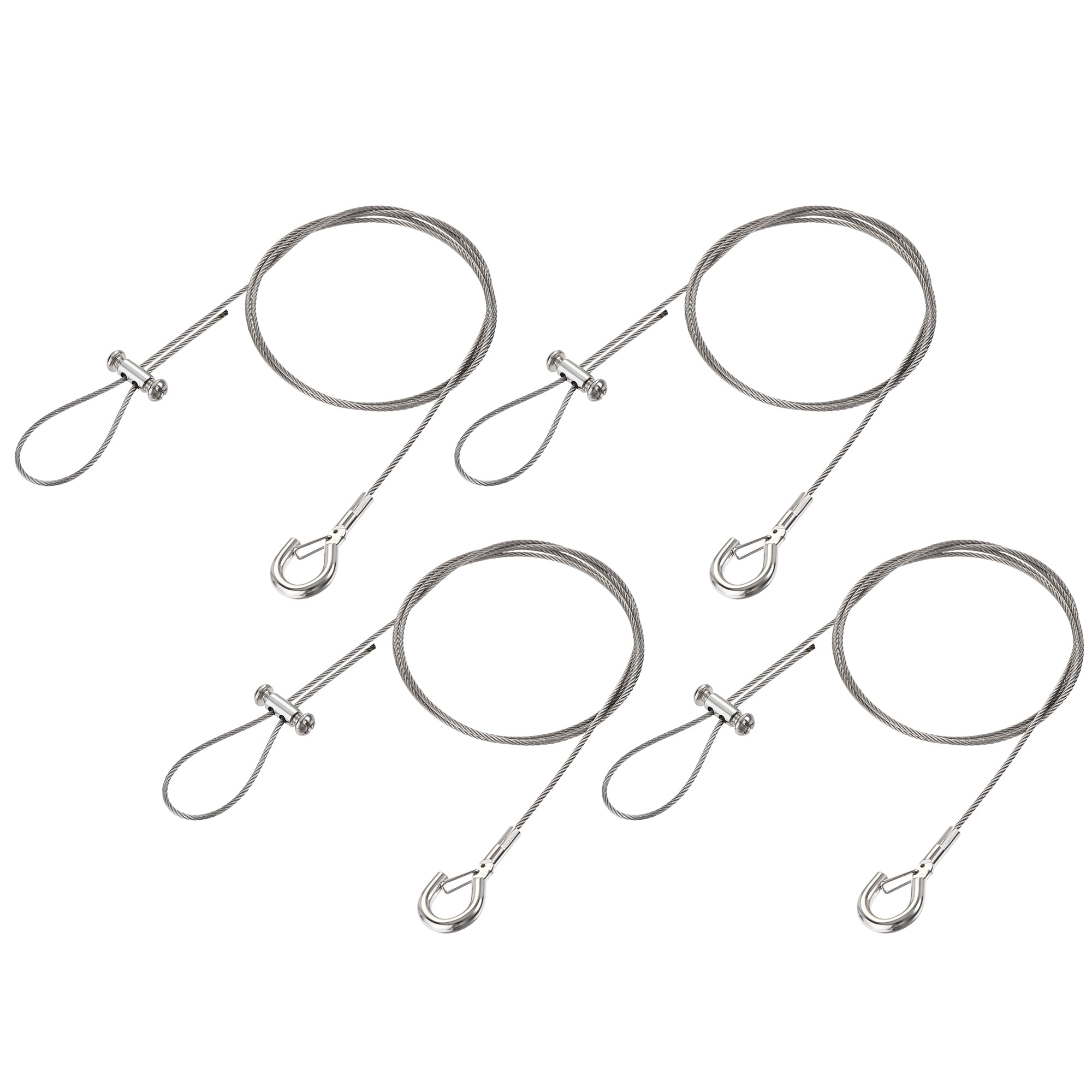 Uxcell Picture Hanging Wire Kit 1M Load 66lbs with Horizontal Fixing ...