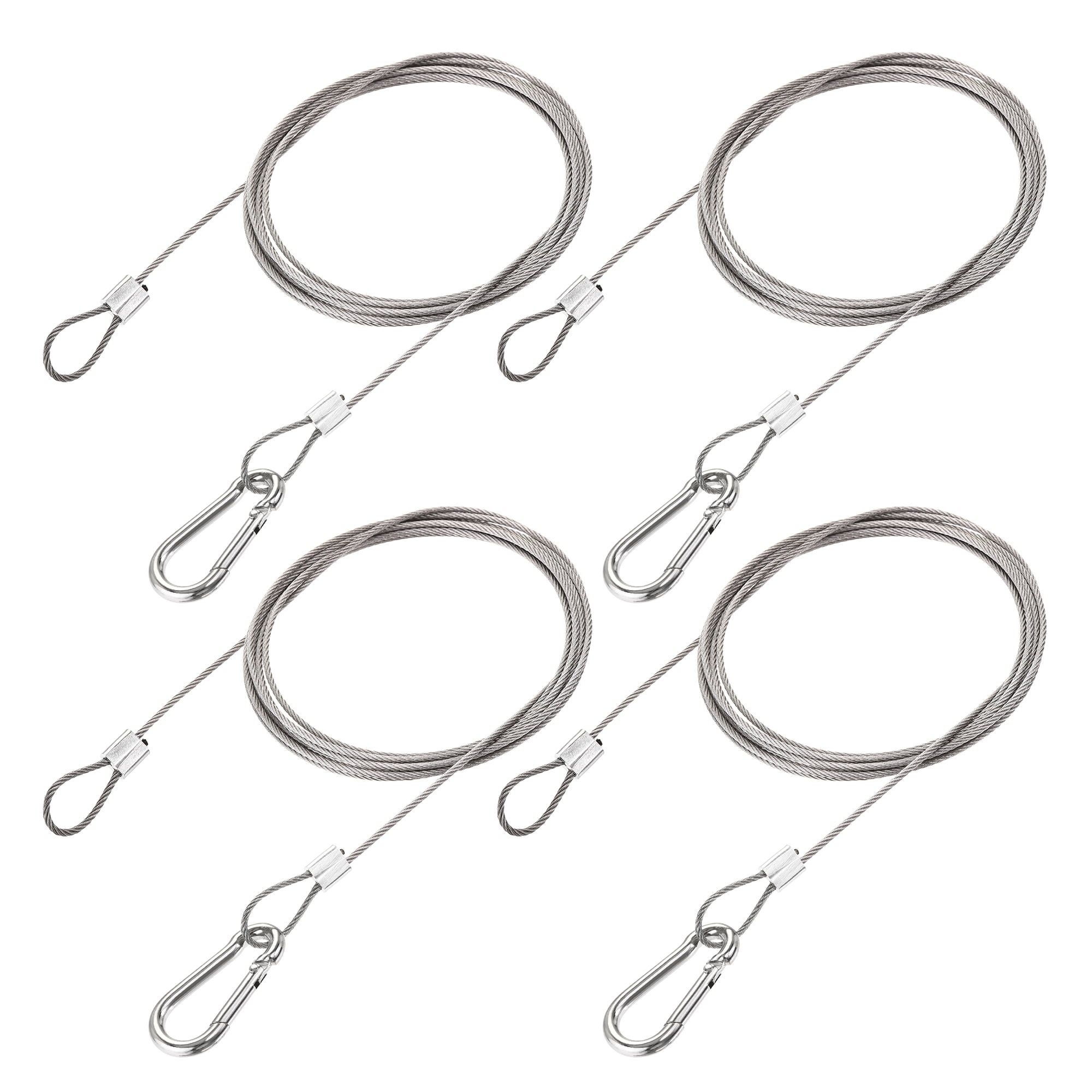Uxcell Picture Hanging Wire Kit, 2M Electroplating Load 66lbs 4Set ...