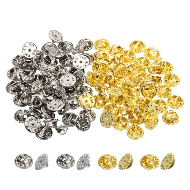 Uxcell Pin Backs Metal Lapel Pin Backing Enamel Pin Brooch Holder ...